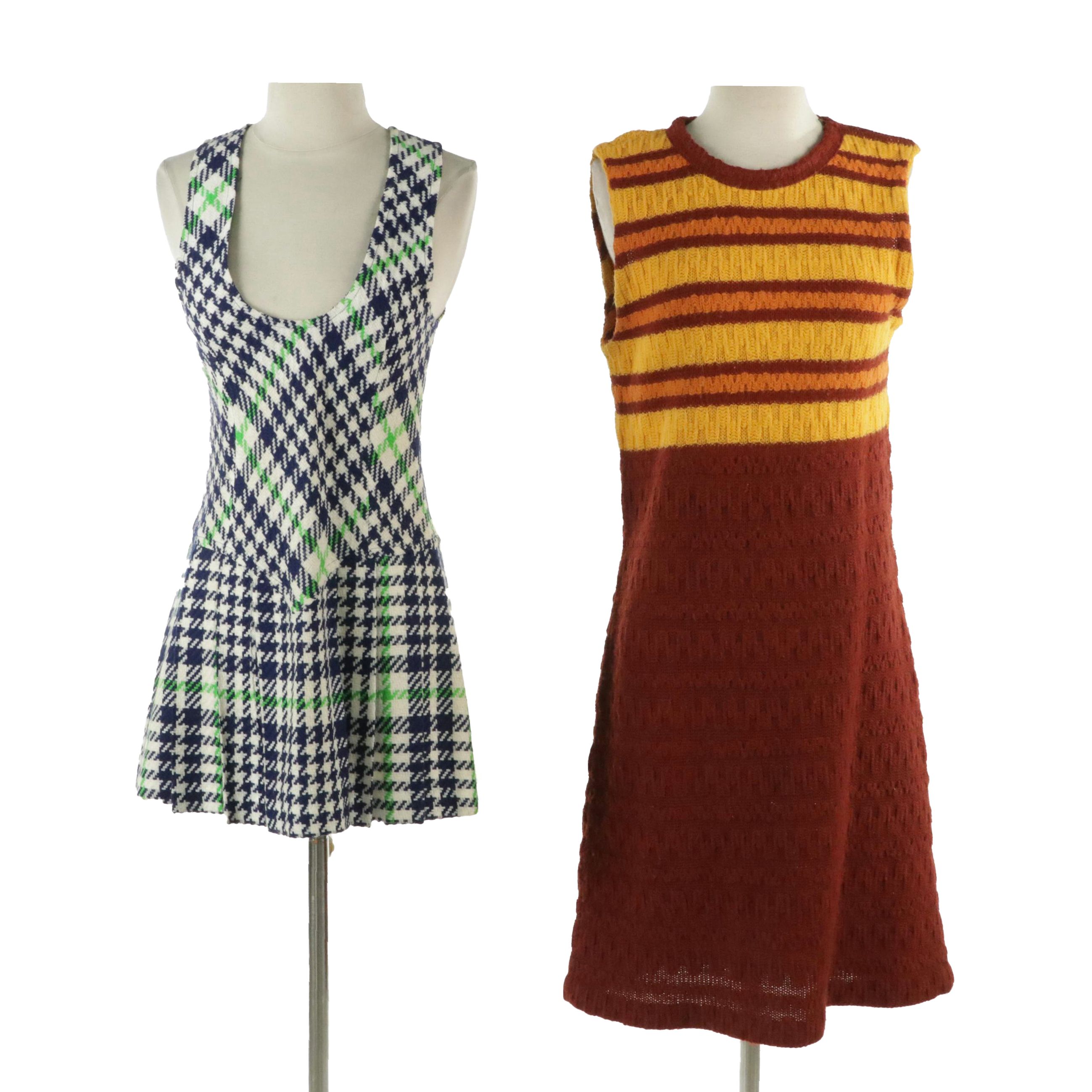 Beeline Fashions and Four Corners Knit Jumper Dresses, circa 1970 | EBTH