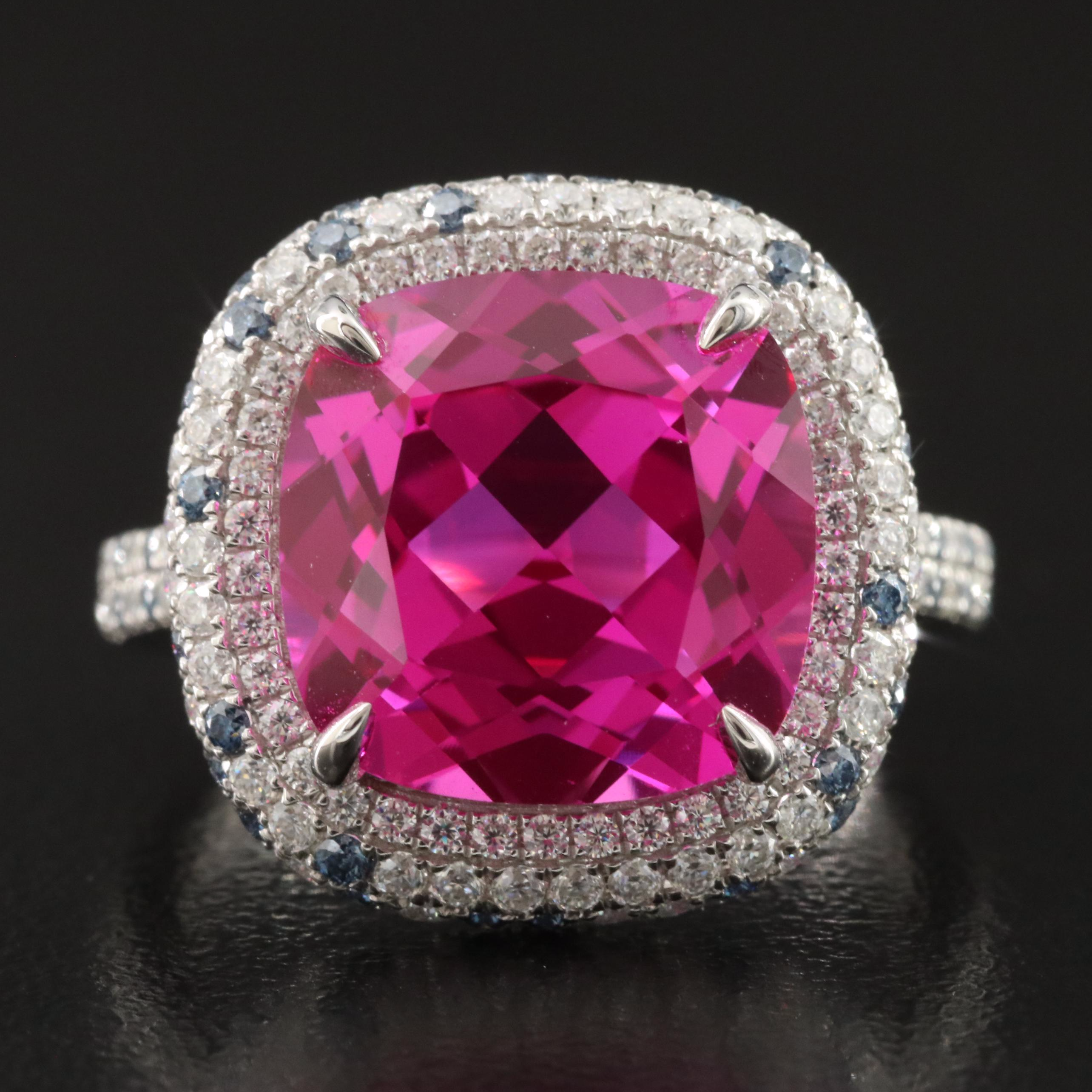 10K Ruby and Moissanite Ring | EBTH