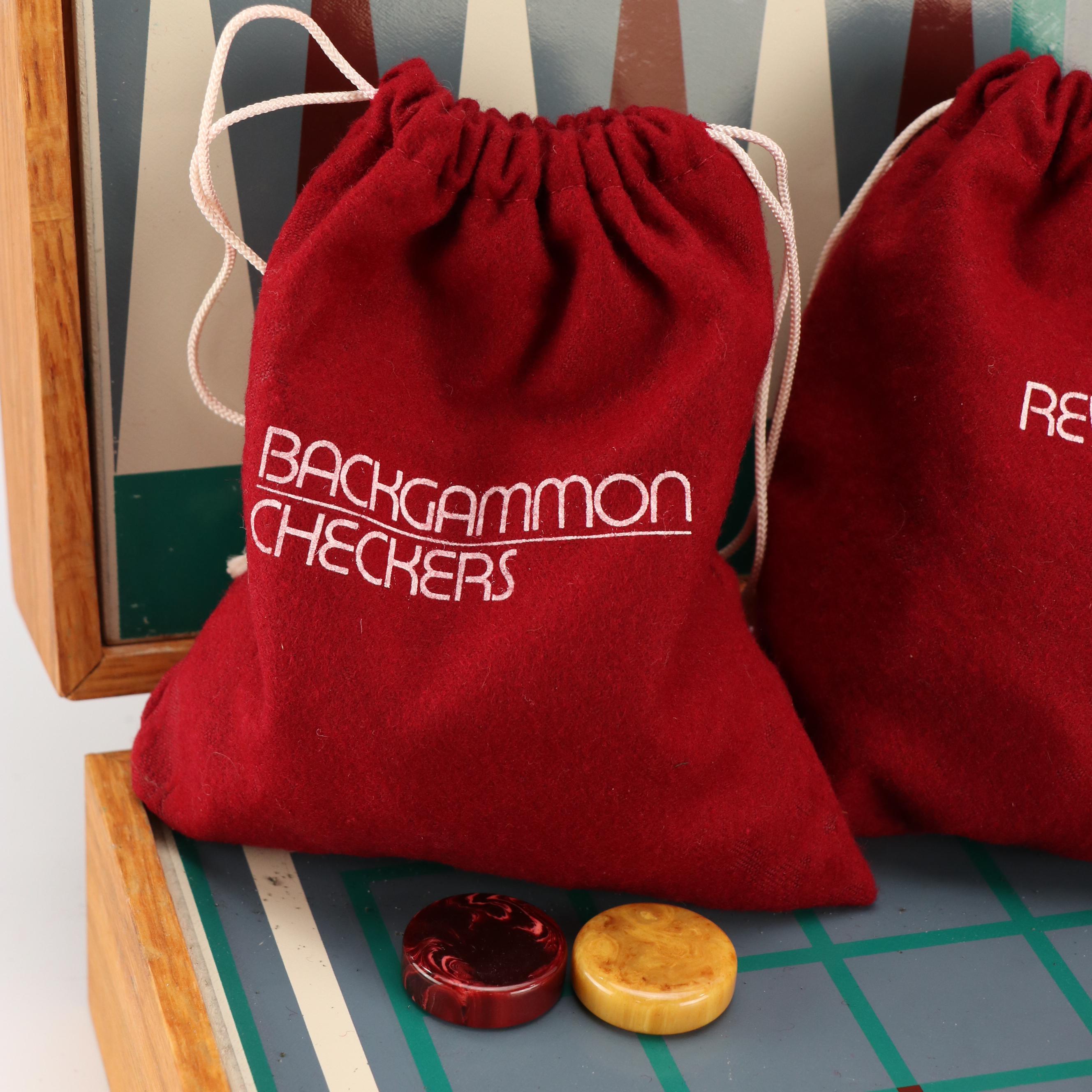 Quadro Board Game Set with Chess, Checkers, Reversi and Other Games | EBTH