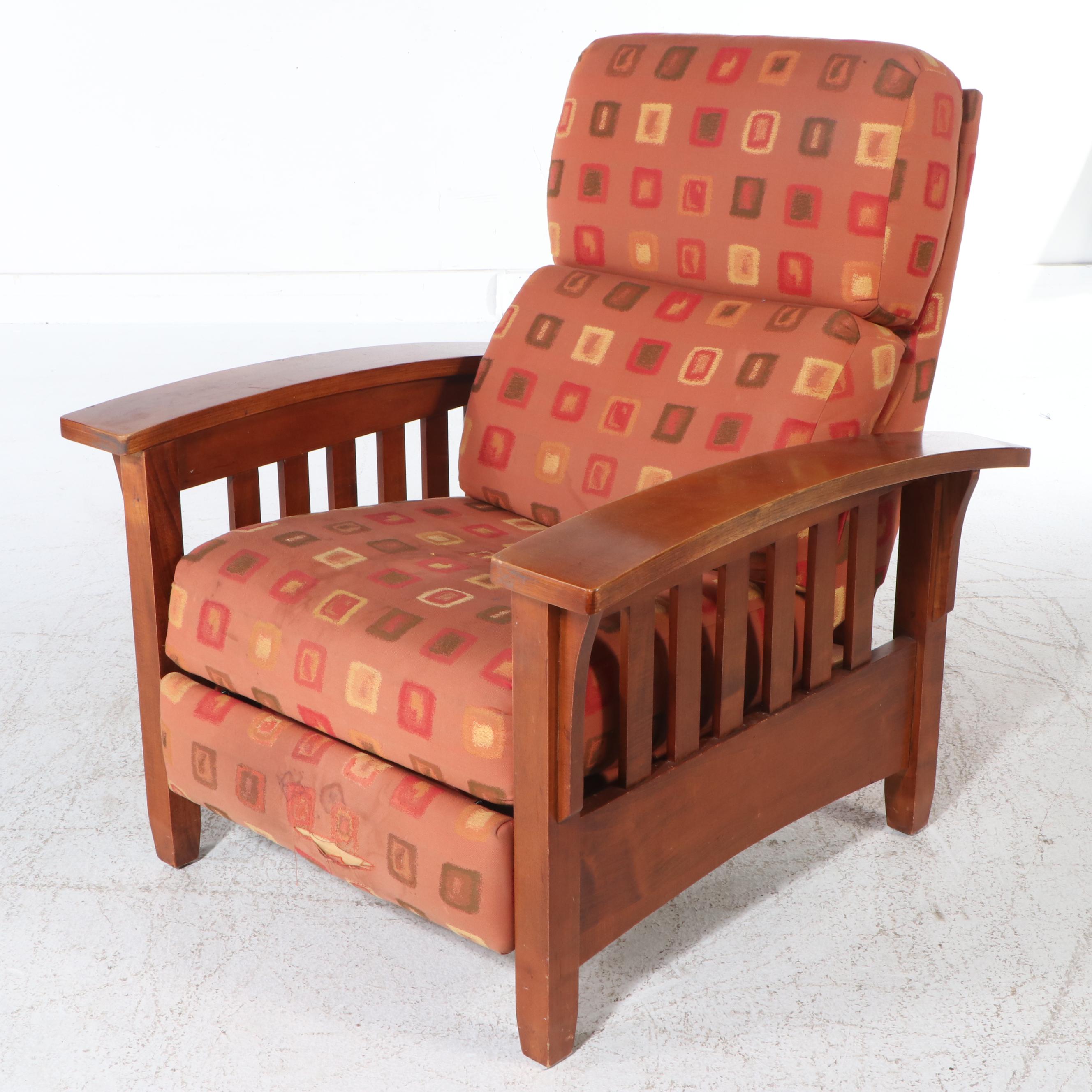 Mission Style Walnut Recliner | EBTH