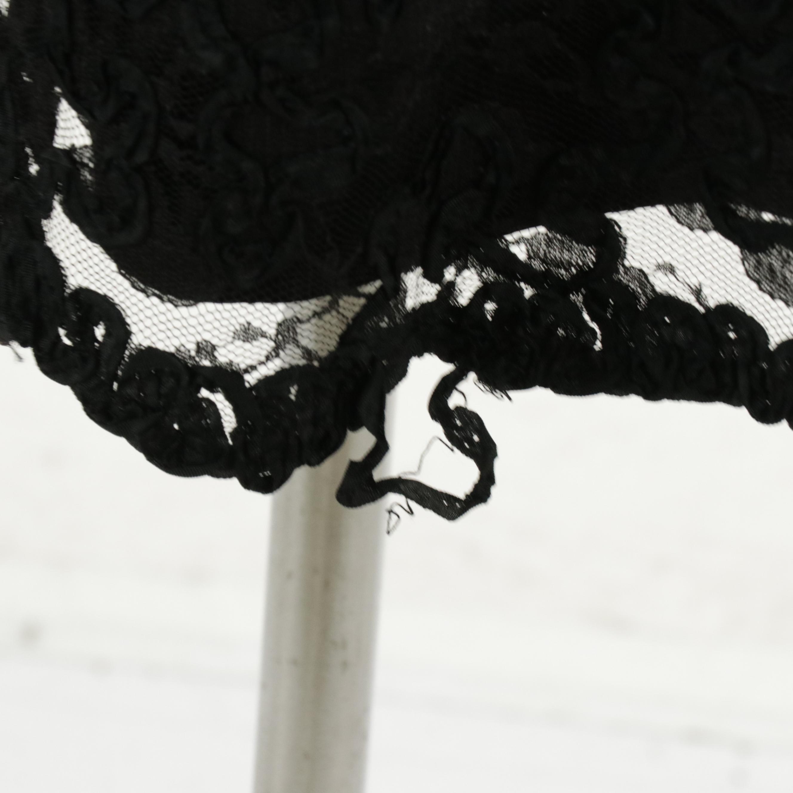 Frances Henaghan Illusion Bodice Ribbon Lace Dress and Other Satin ...