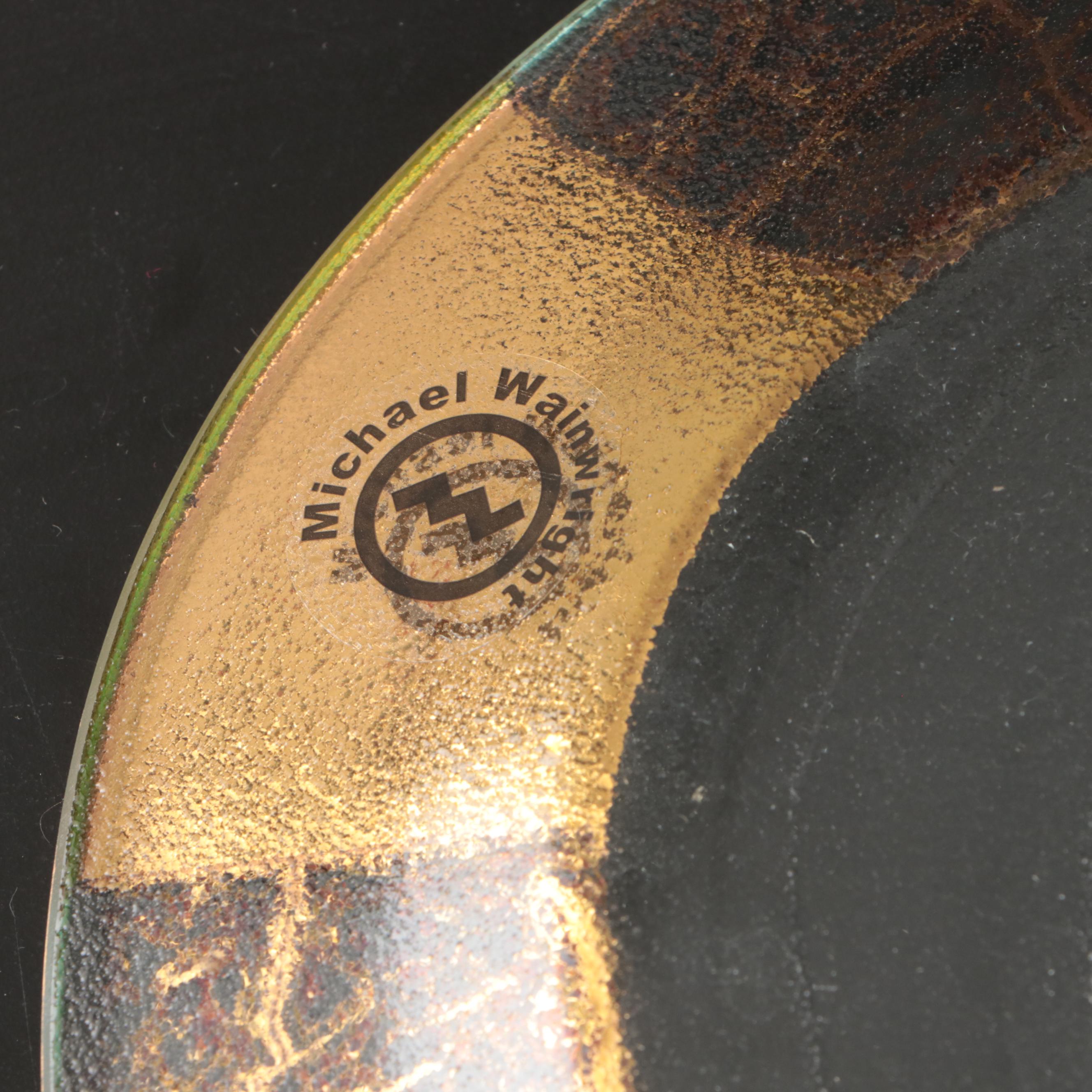 Michael Wainwright Art Glass Oval Serving Tray | EBTH