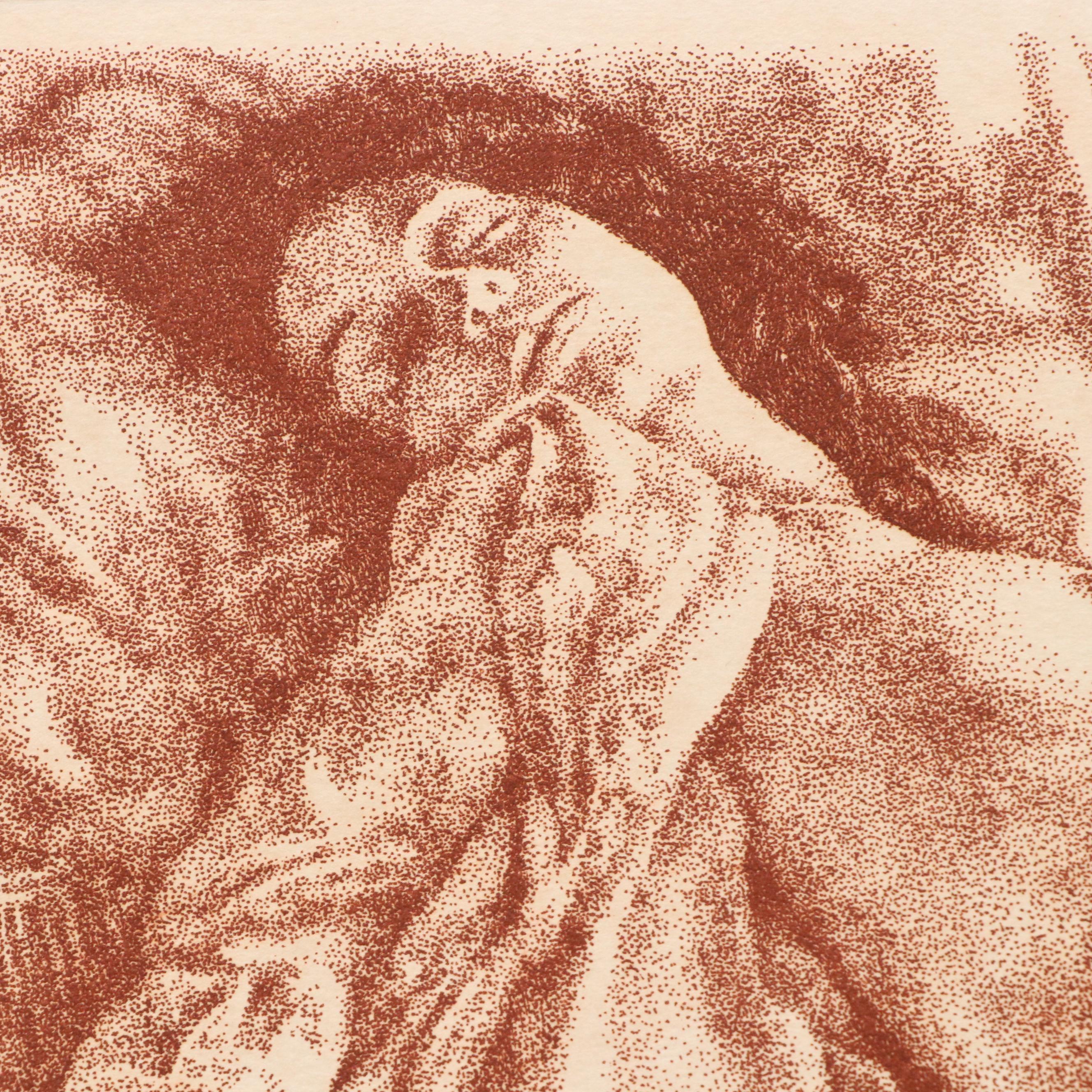 Herbert Fink Etching "Leda's Dream," 1979 | EBTH