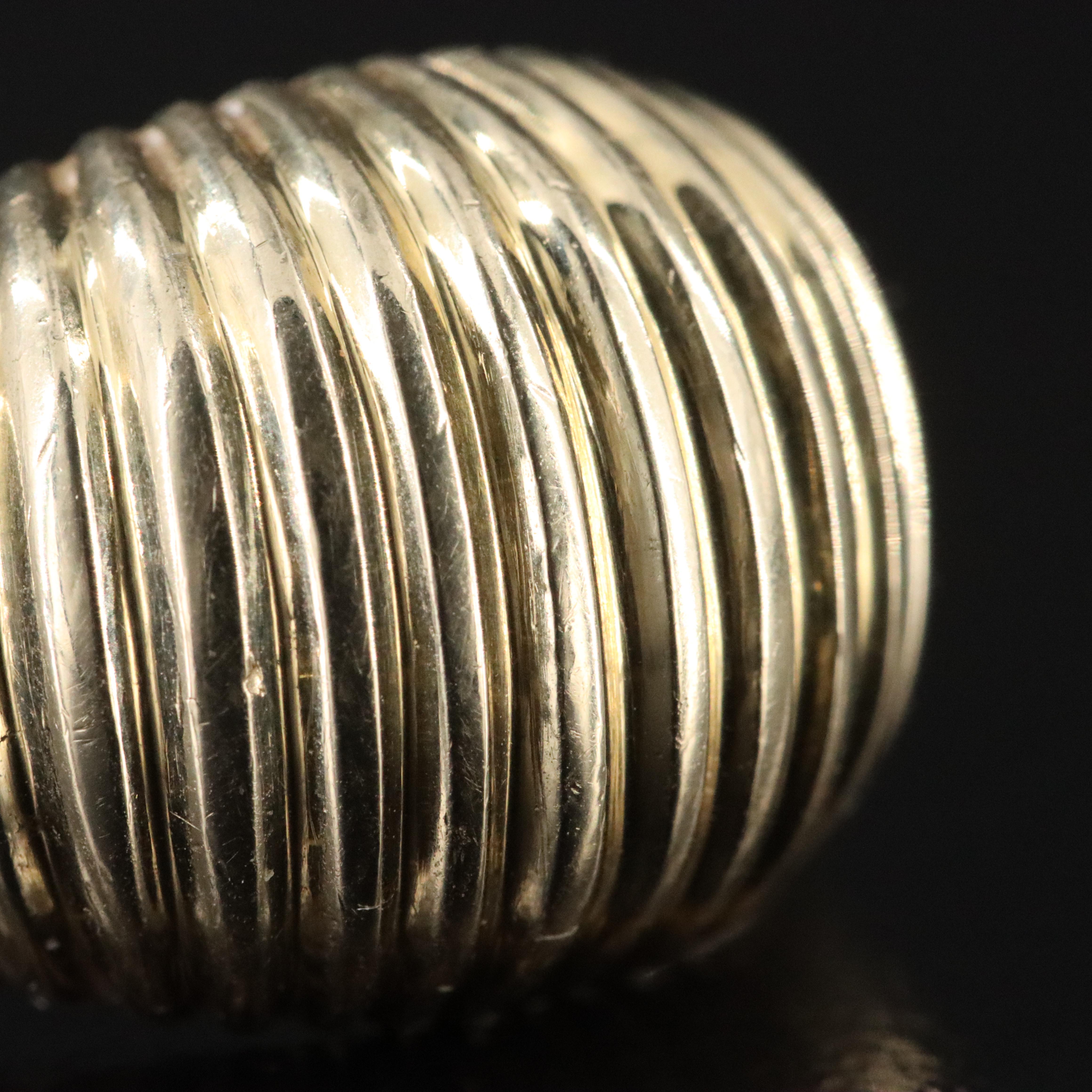 14K Fluted Dome Ring | EBTH