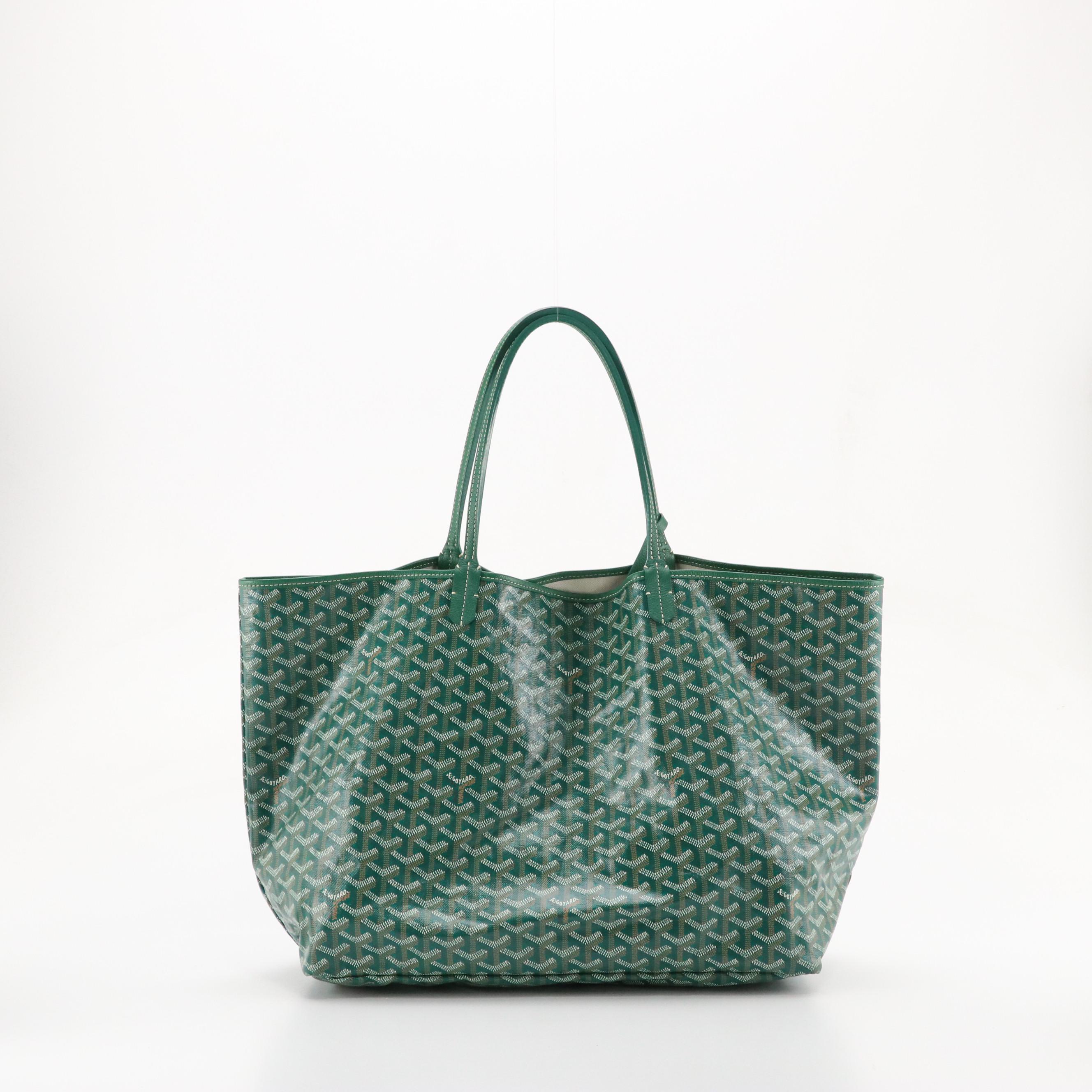 Goyard Saint Louis GM Tote in Green Goyardine Canvas | EBTH