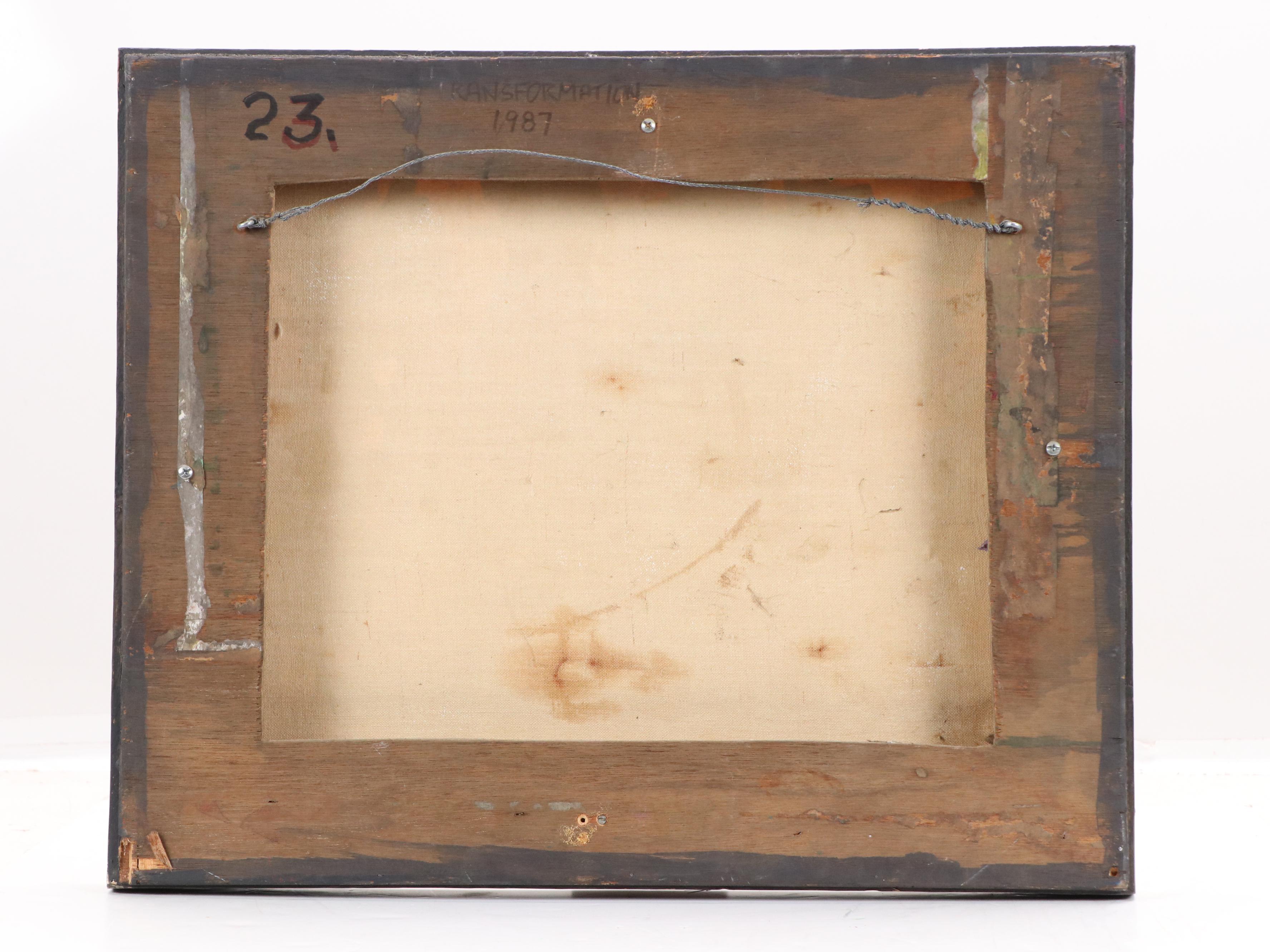 Walter Sorge Modernist Abstract Oil Painting "Transformation," 1987 | EBTH