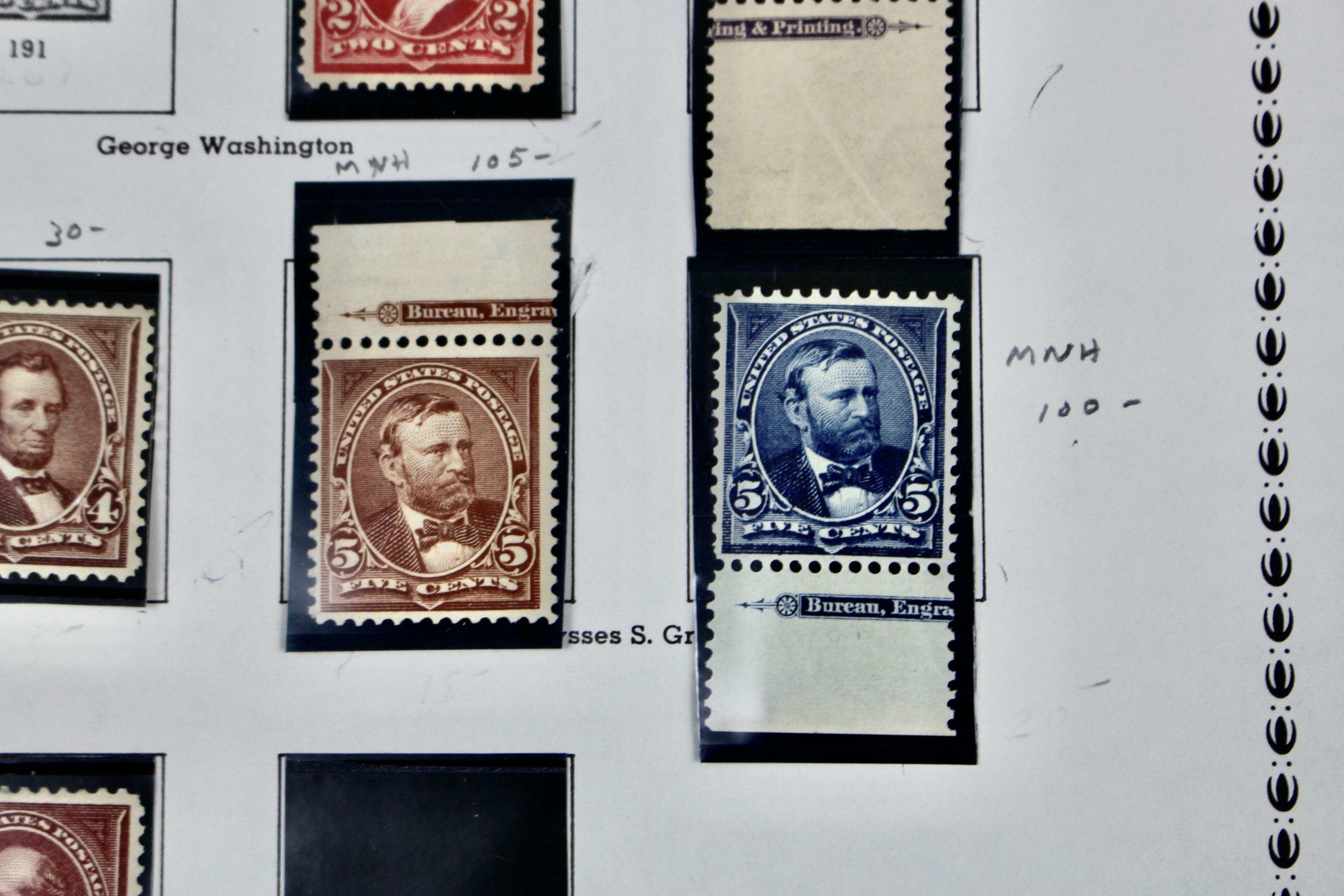 Eleven Mint Condition U.S. Postage Stamps, 1895 to 1898 | EBTH