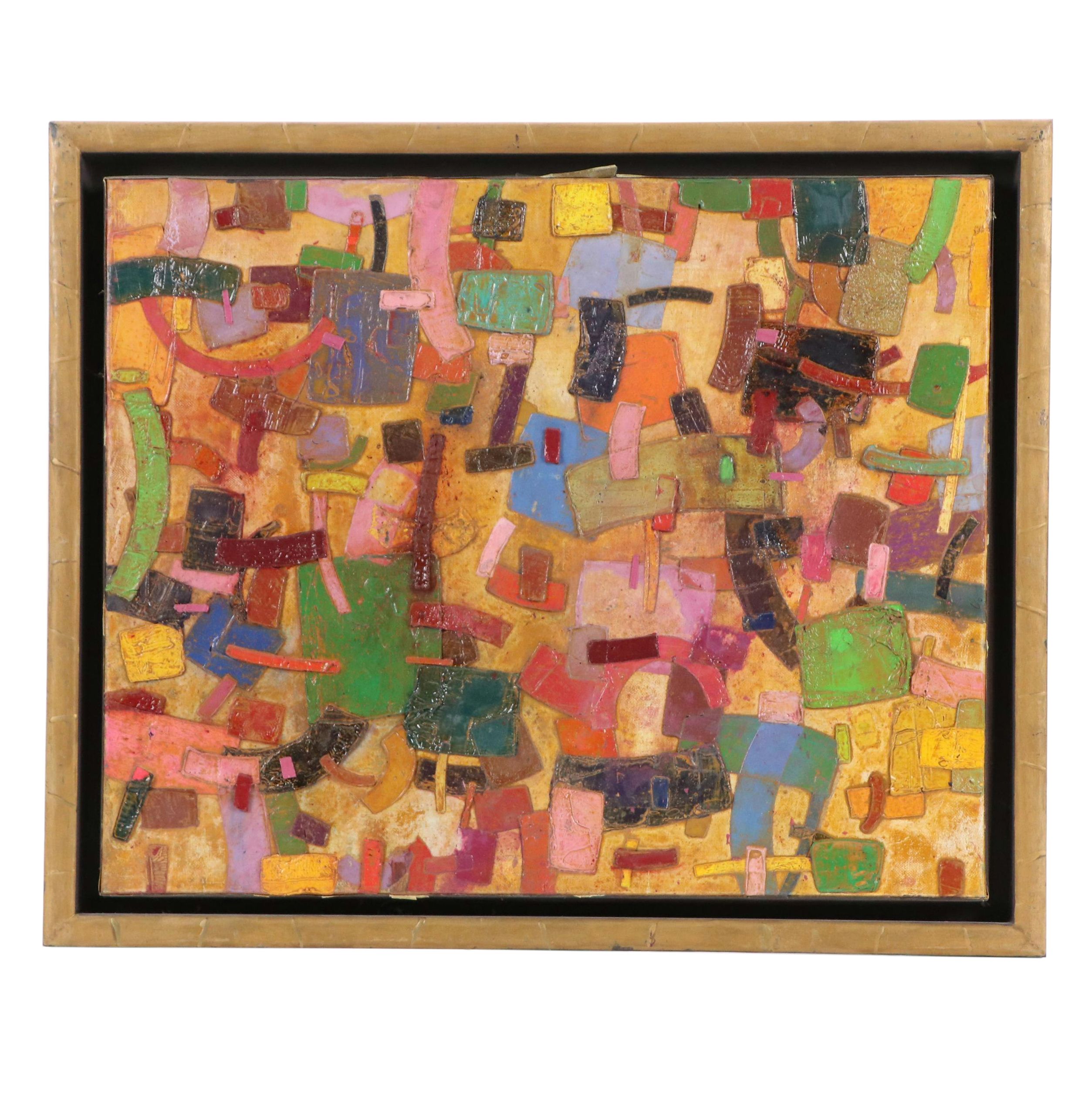 Walter Sorge Modernist Abstract Oil Painting "Transformation," 1987 | EBTH