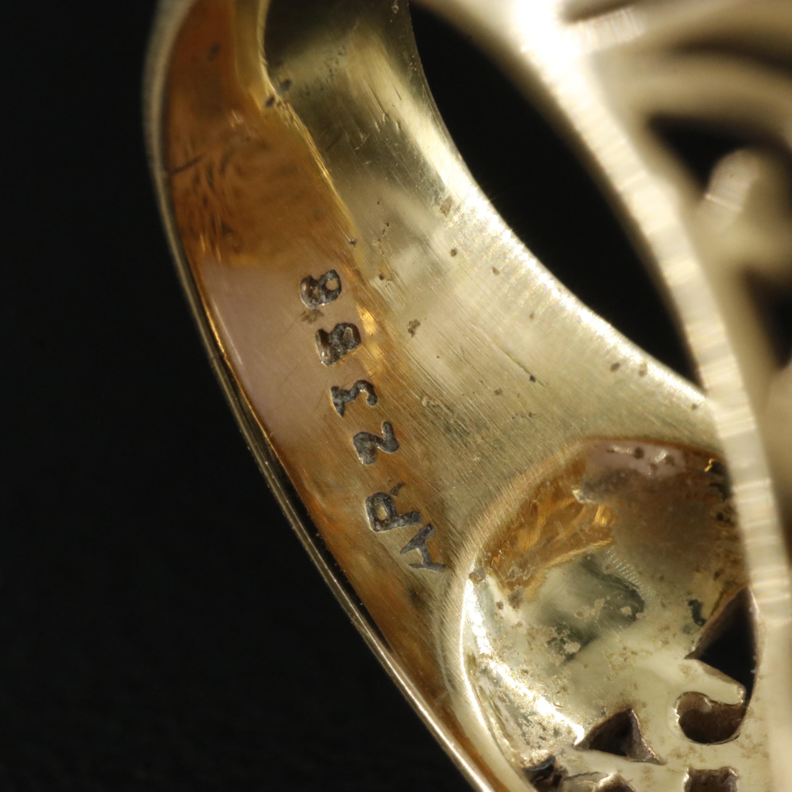 18K Jadeite Scrollwork Ring | EBTH