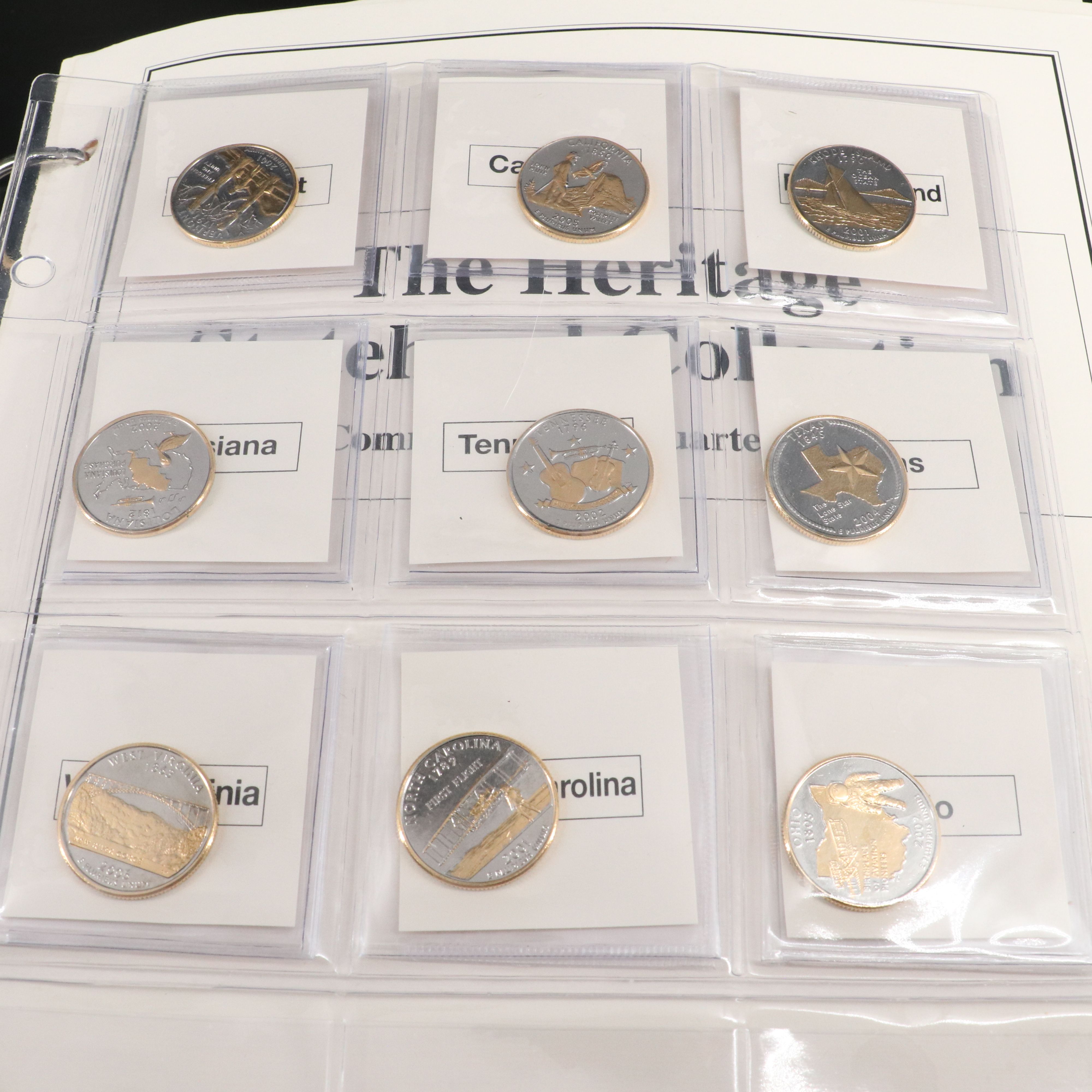 Collection of Colorized State Quarters and Mint Stamps | EBTH