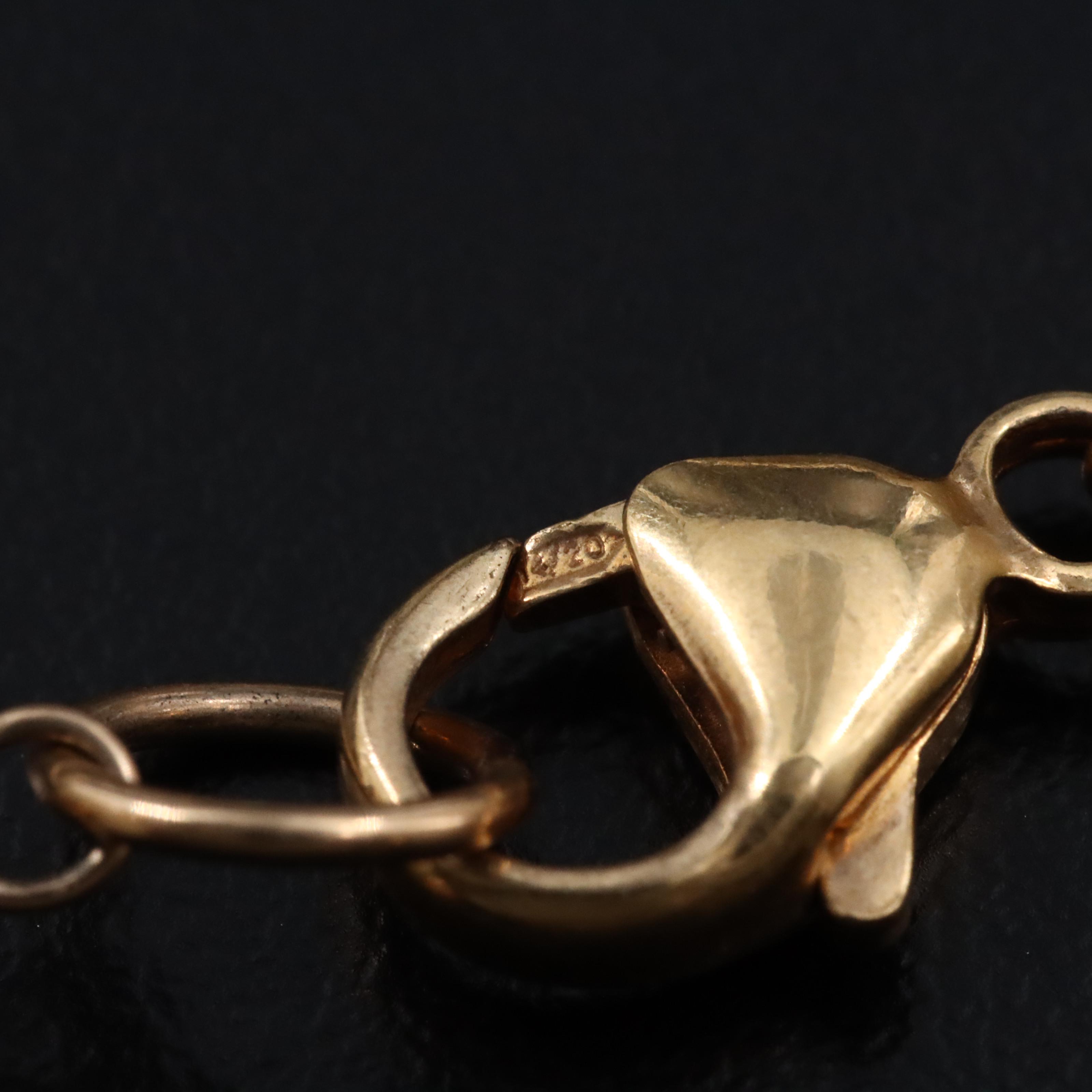 Bone Necklace with 14K Diamond Accent Beads, Attributed to Sheryl Lowe ...