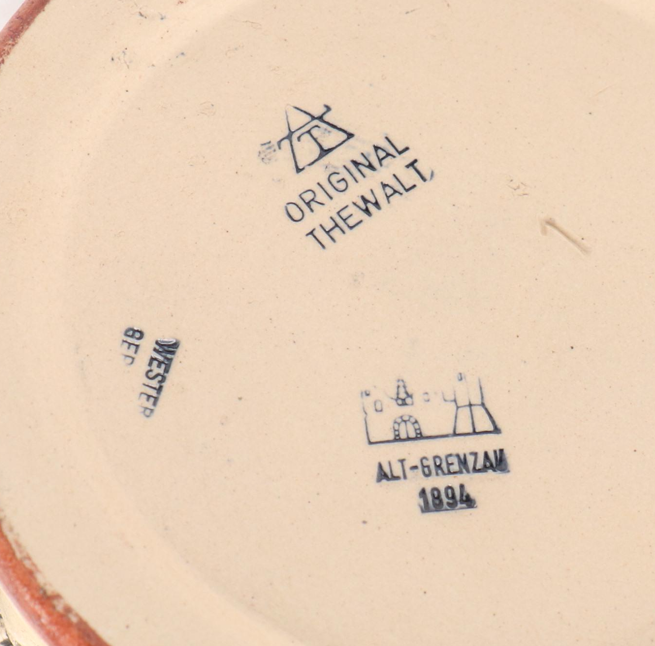 German Thewalt and More Ceramic Beer Steins with Pewter Lids | EBTH