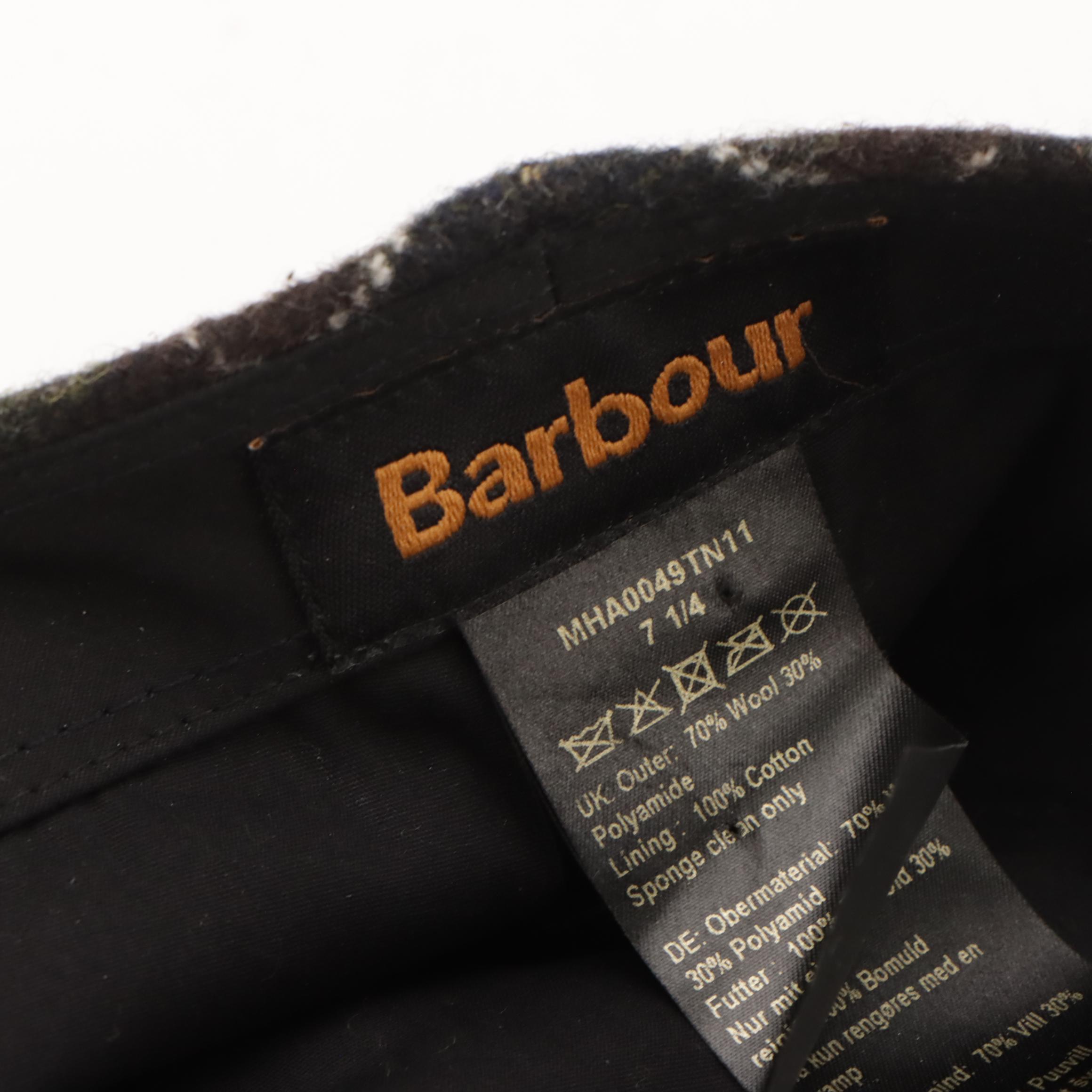 Barbour Wool Blend Flat Cap with Coach, Timberland, and Other Leather ...