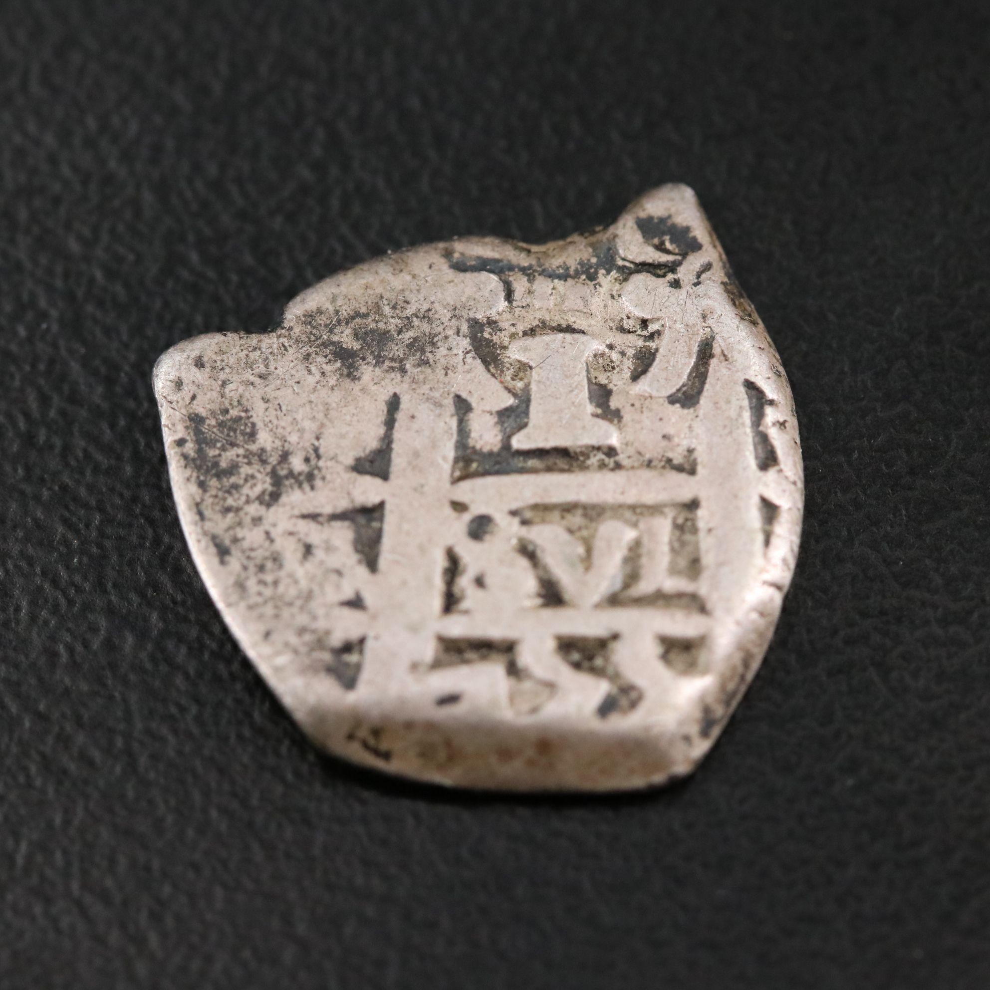 1755 Spanish 1-Real Silver Cob Coin, Date Visible | EBTH