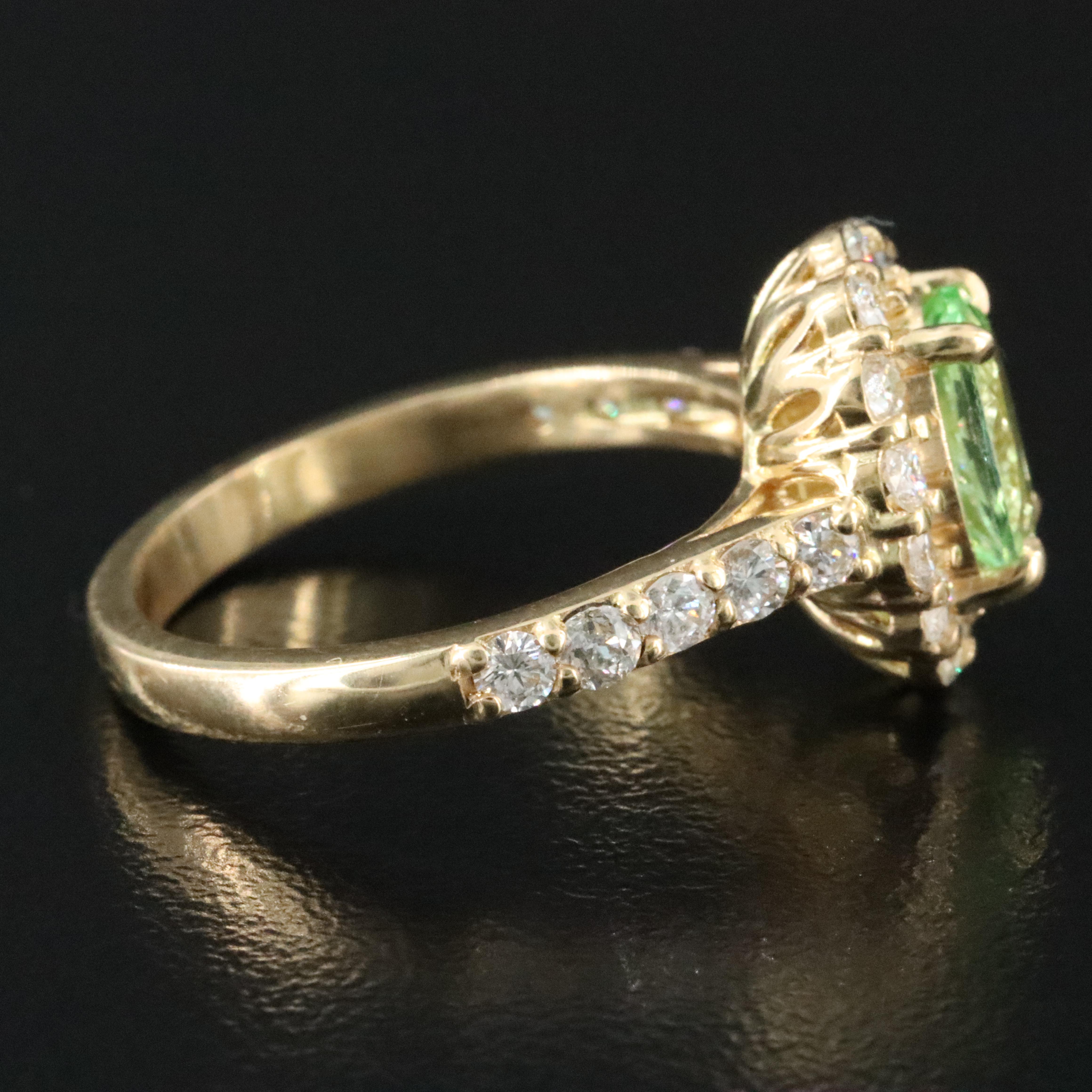 18K 1.14 CT Paraiba Tourmaline and Diamond Ring with GIA Report | EBTH