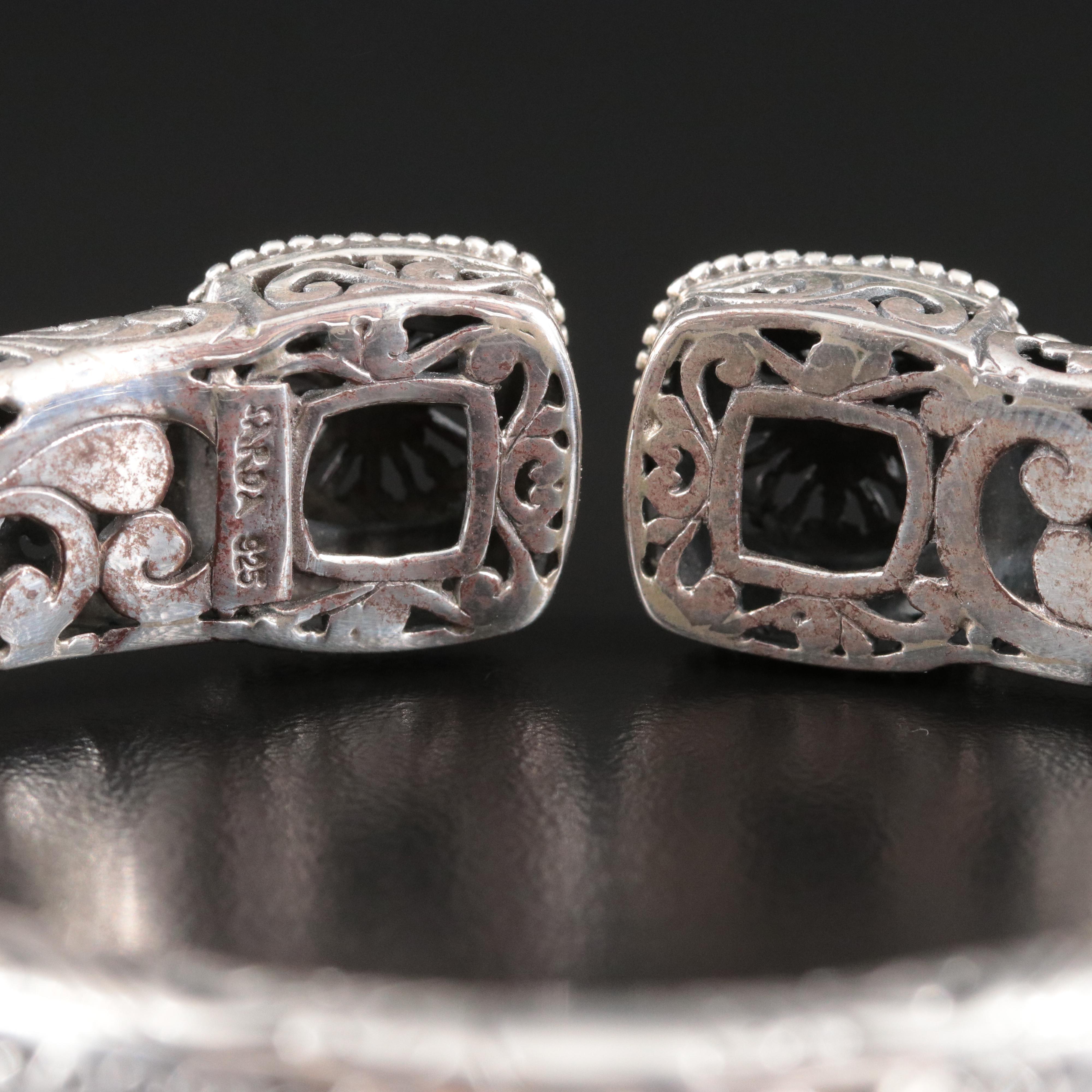 Sarda Sterling Scrollwork Bracelet | EBTH