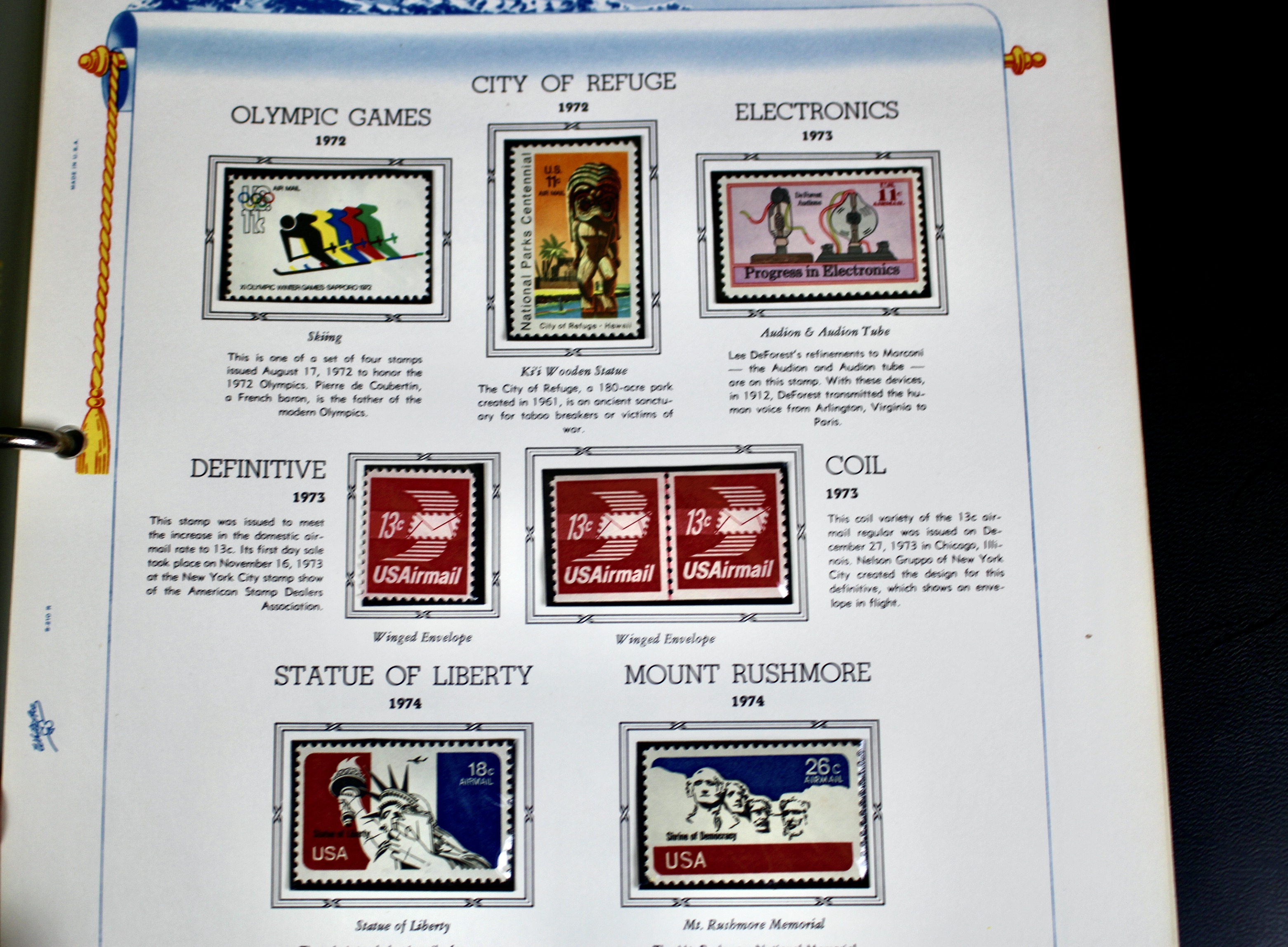 Mint U.S. Airmail Stamp Collection Ranging from 1918-1991 | EBTH