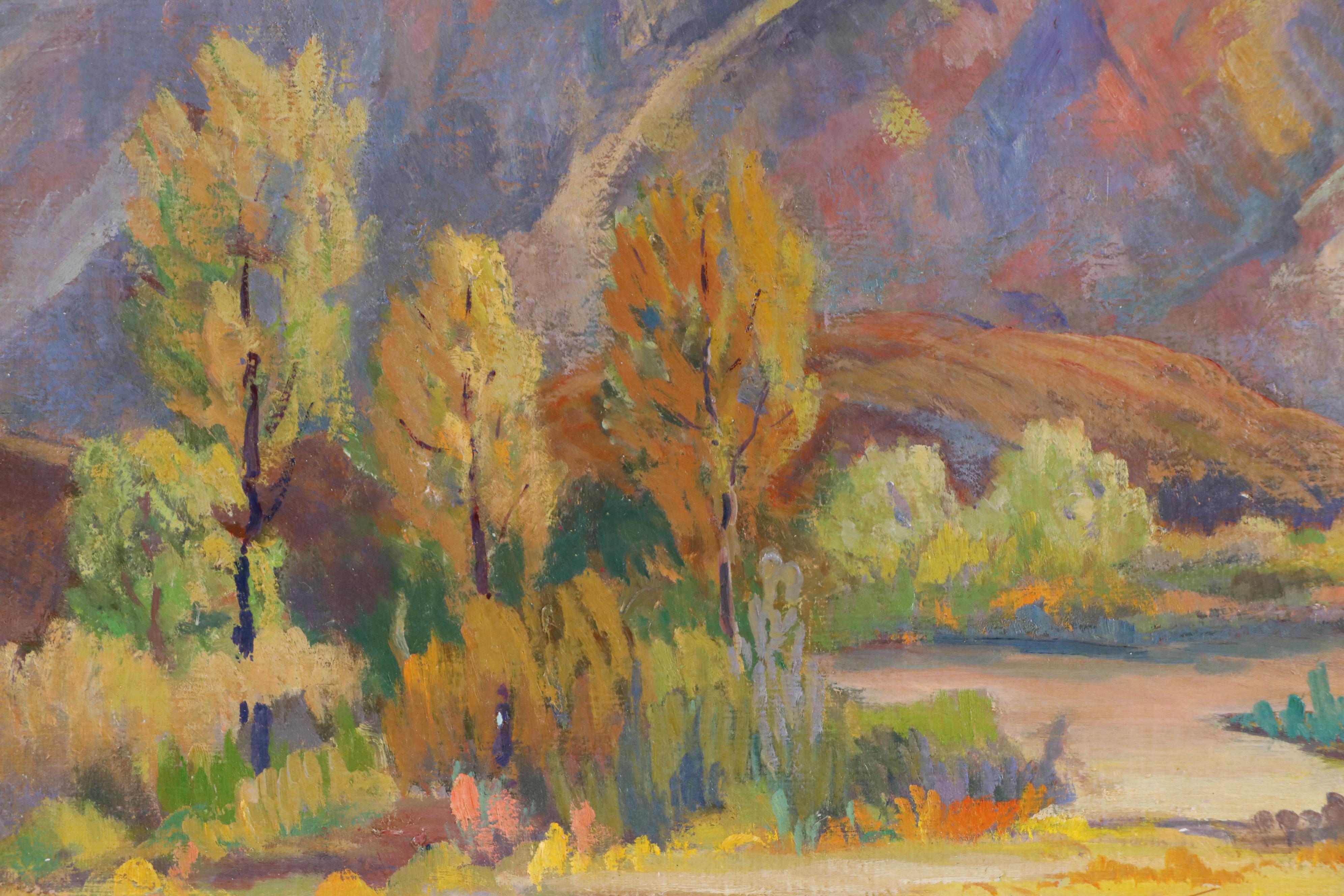 Lionel Louis Edwards California Landscape Oil Painting, Circa 1940 | EBTH
