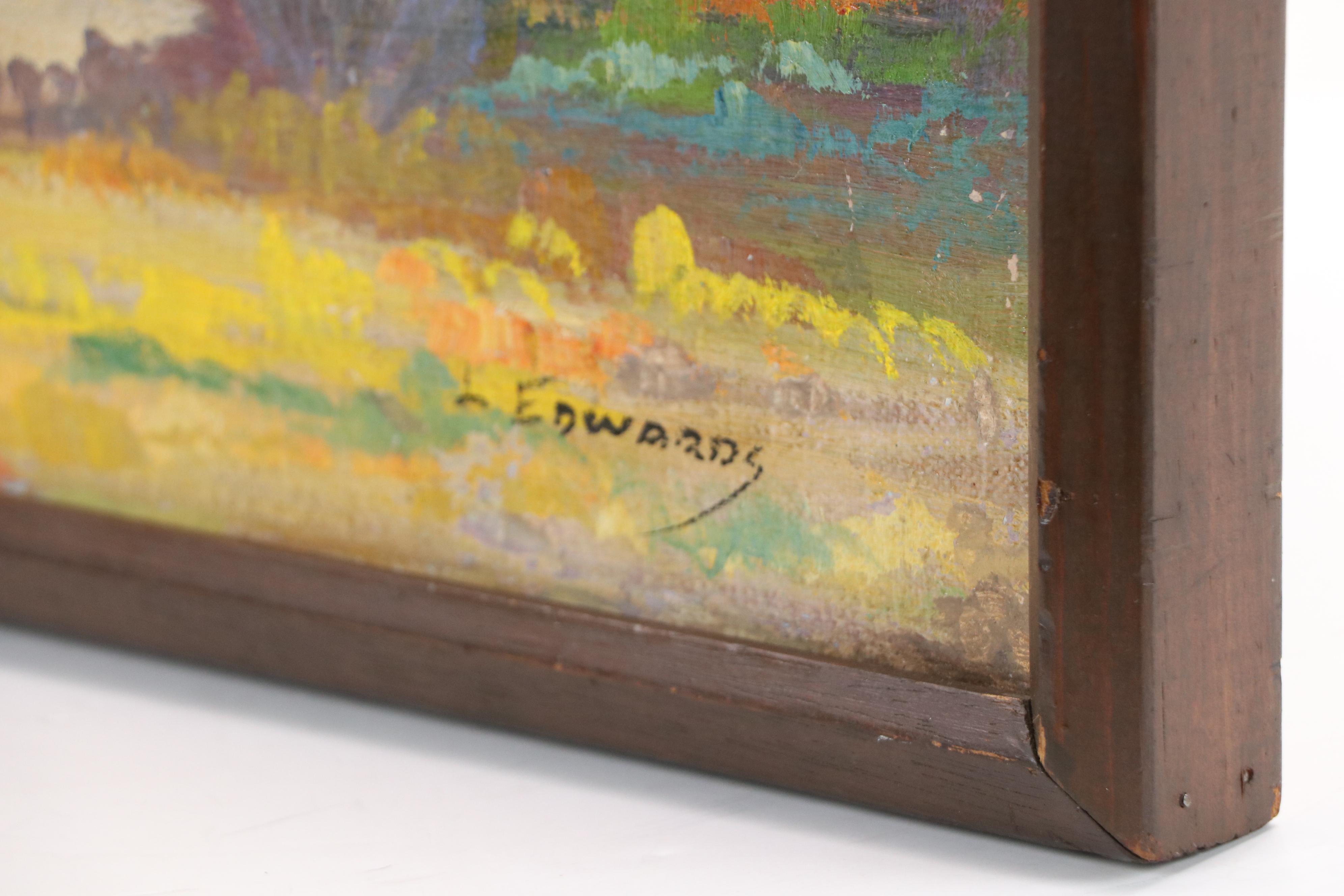 Lionel Louis Edwards California Landscape Oil Painting, Circa 1940 | EBTH