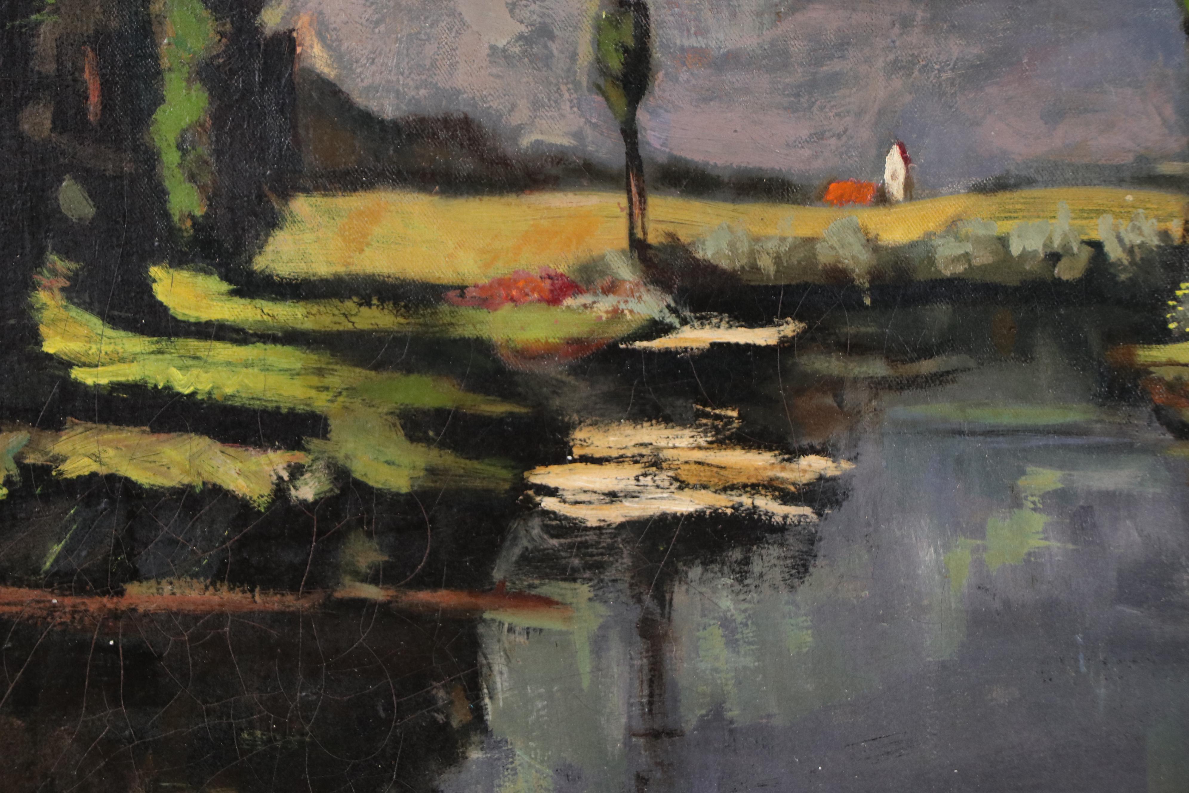 Charles Weissman Nocturne California Landscape Oil Painting | EBTH