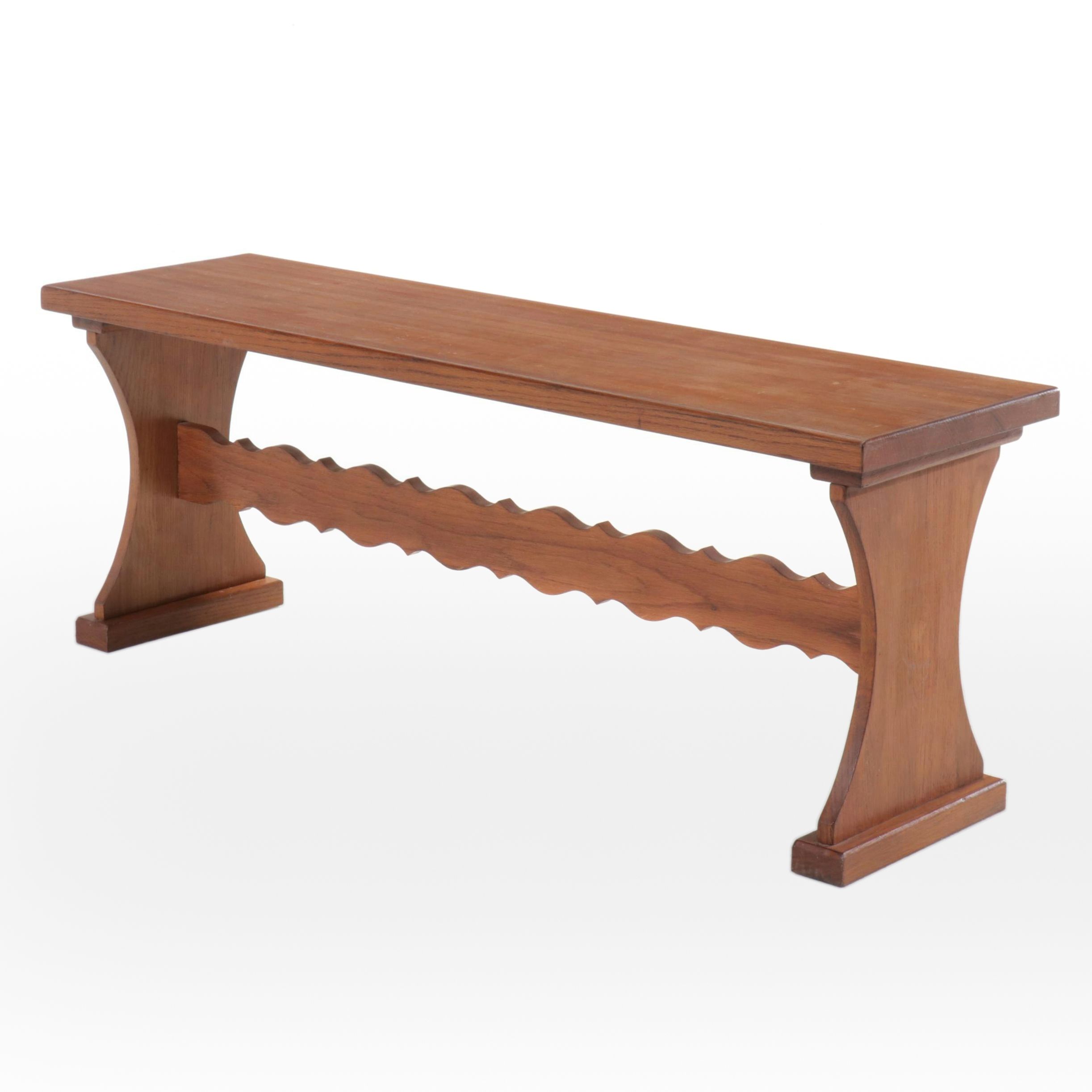 Shaker Style Wooden Bench | EBTH
