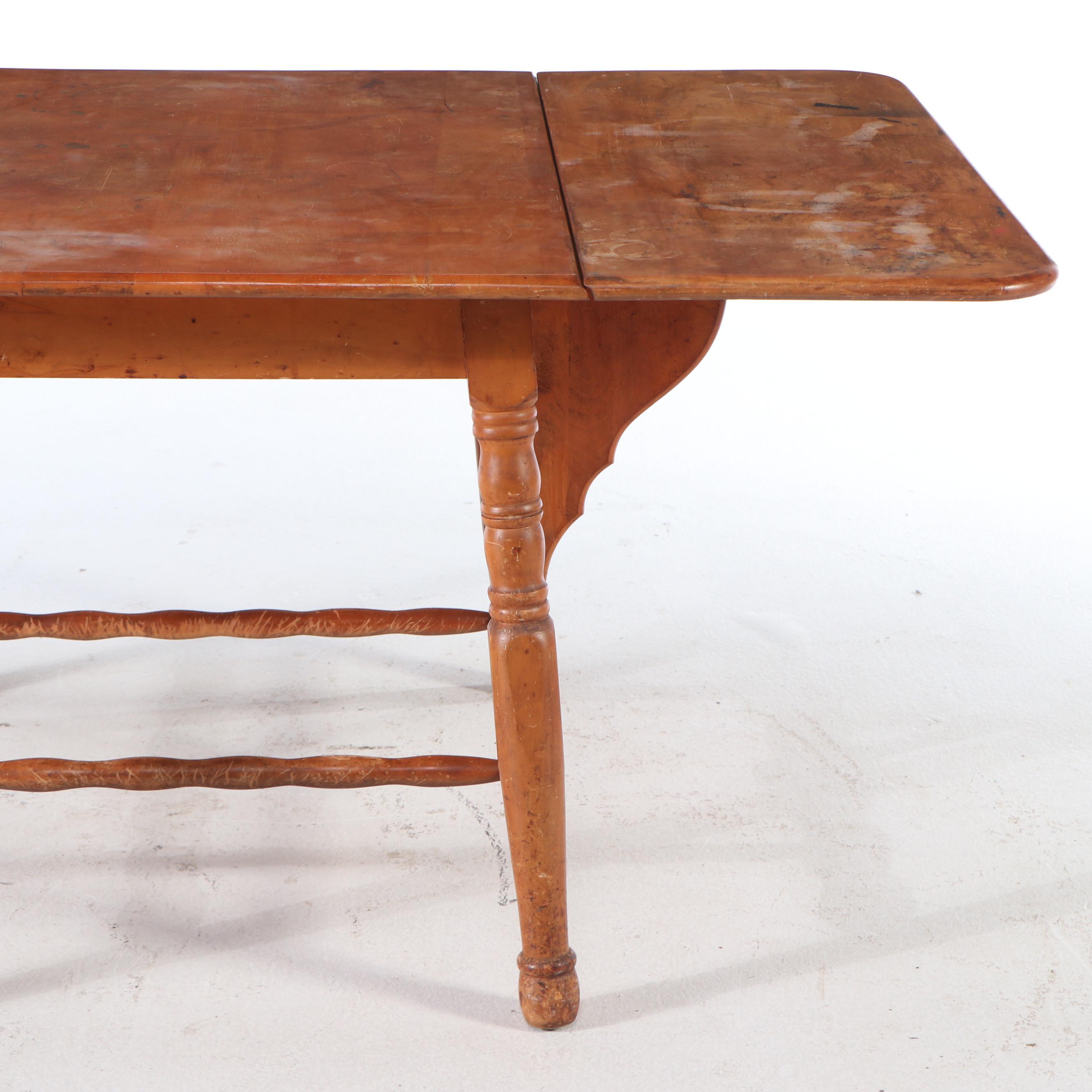 Wooden Drop Leaf Table | EBTH