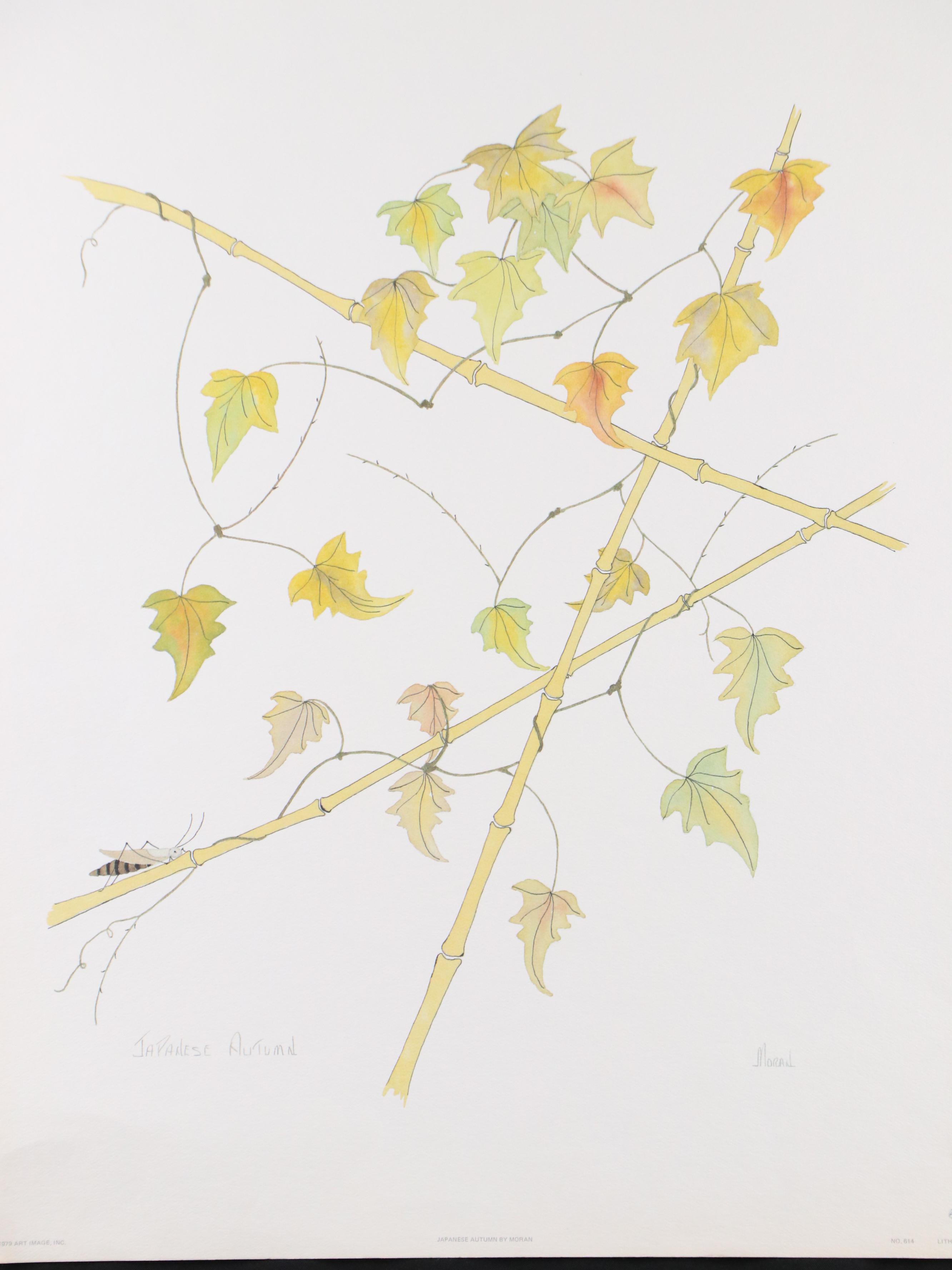 After Pat Moran Offset Lithograph "Japanese Autumn," Circa 1979 | EBTH