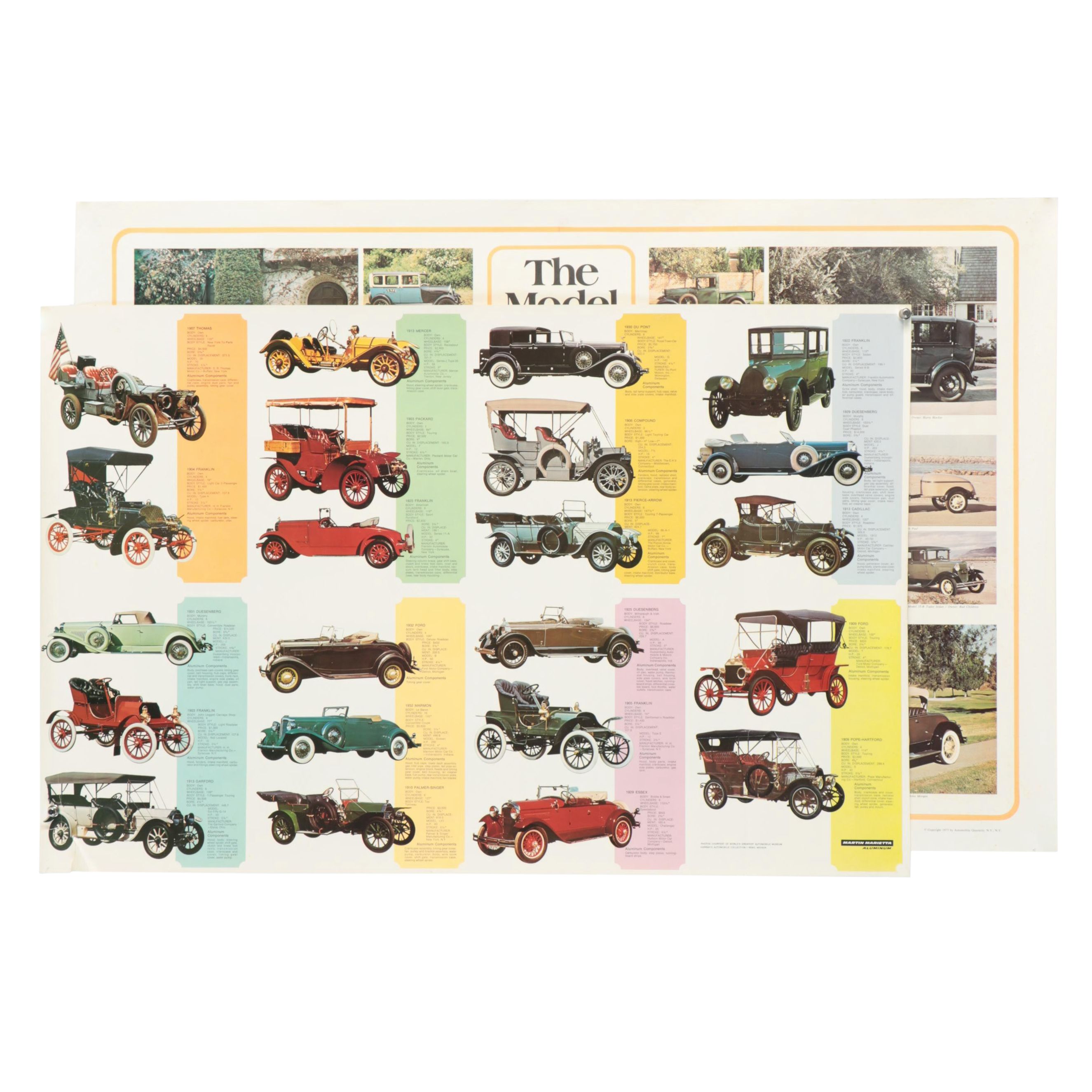 "The Model A Ford" Offset Lithograph Poster with Harrah's Collection ...