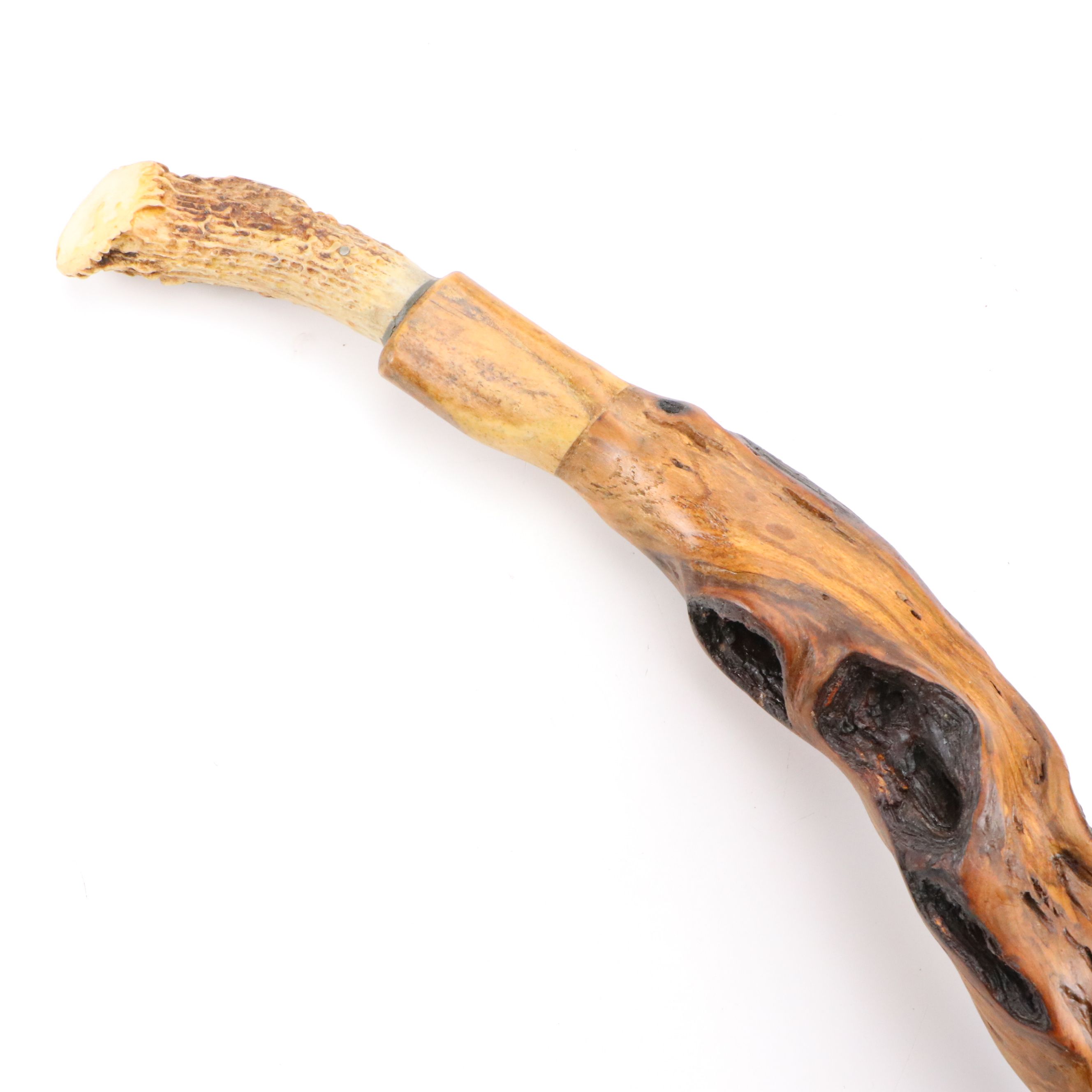 Robert Beaven Hand-Carved Folk Art Cane | EBTH