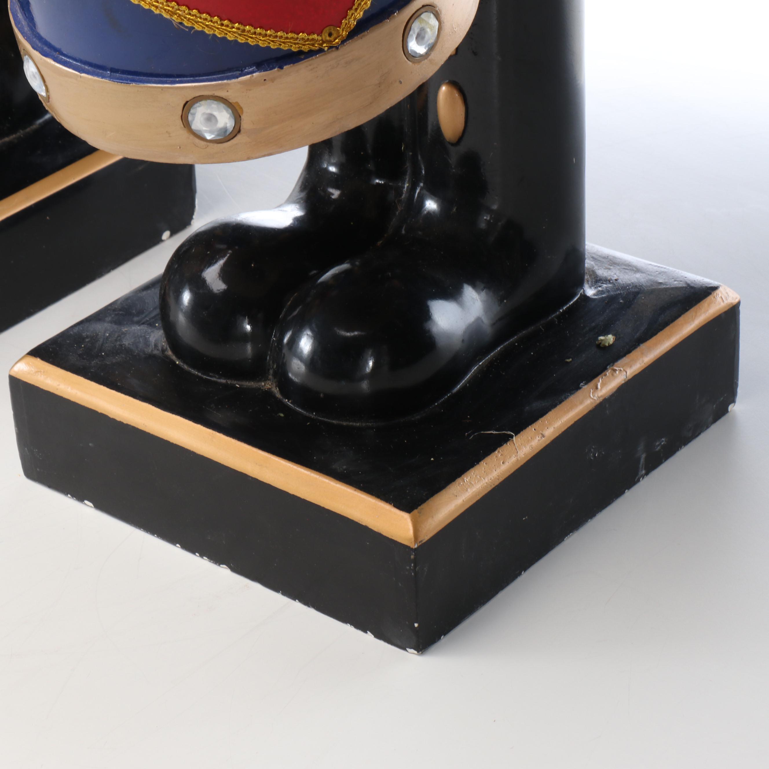 Pair of Light-Up Mechanical Nutcracker Drummer Statues | EBTH