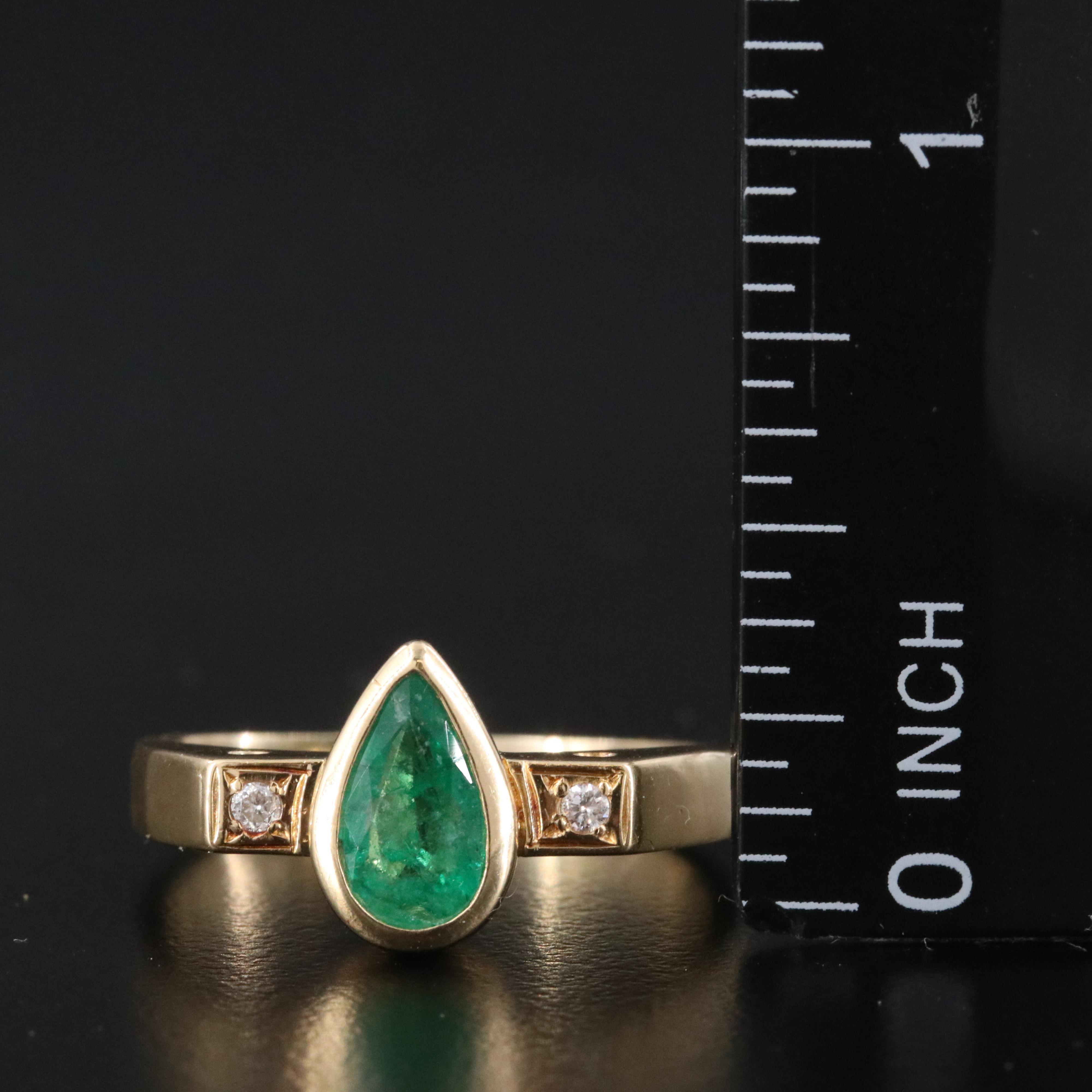 14K Emerald and Diamond Ring | EBTH
