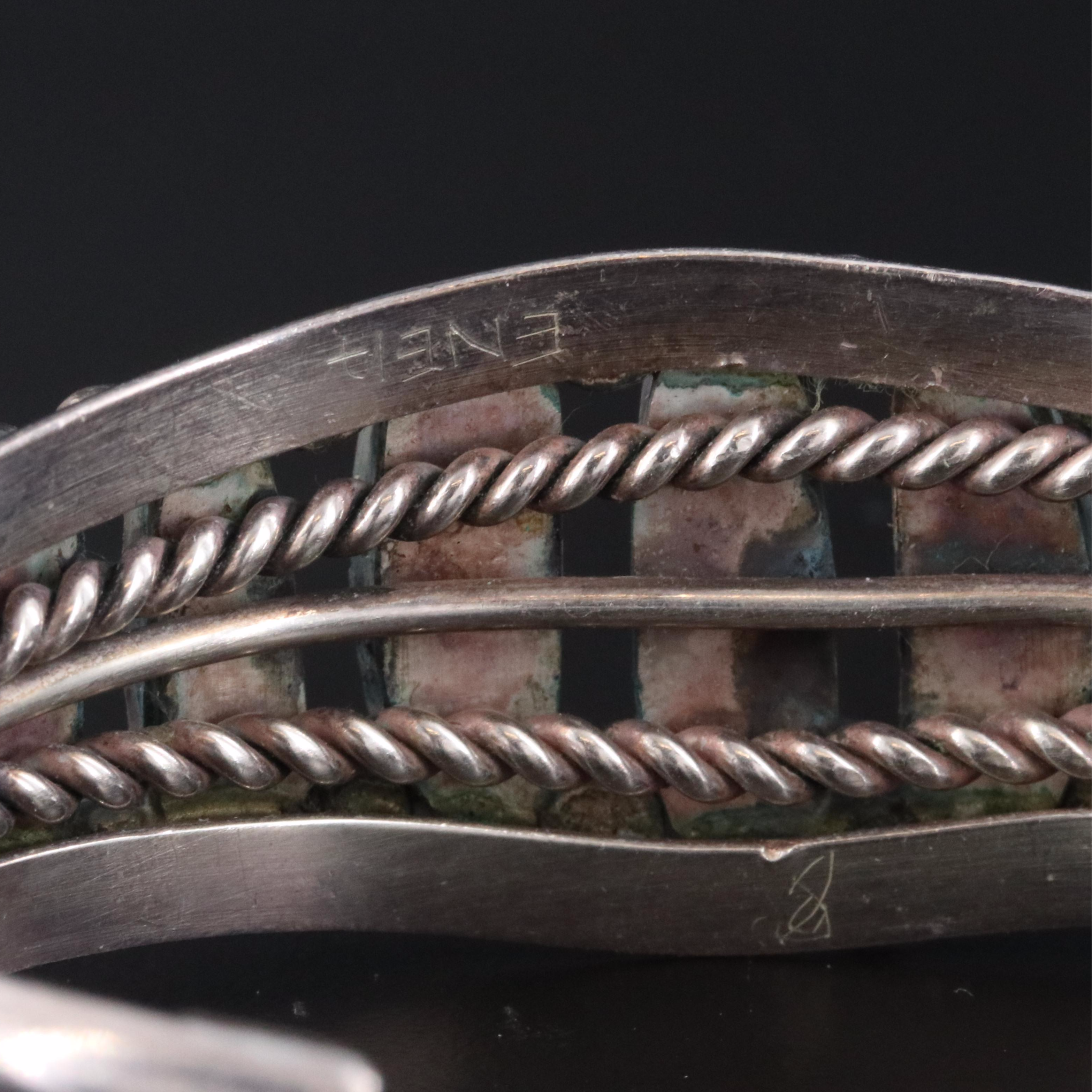 Southwestern Sterling Coral Cuff | EBTH