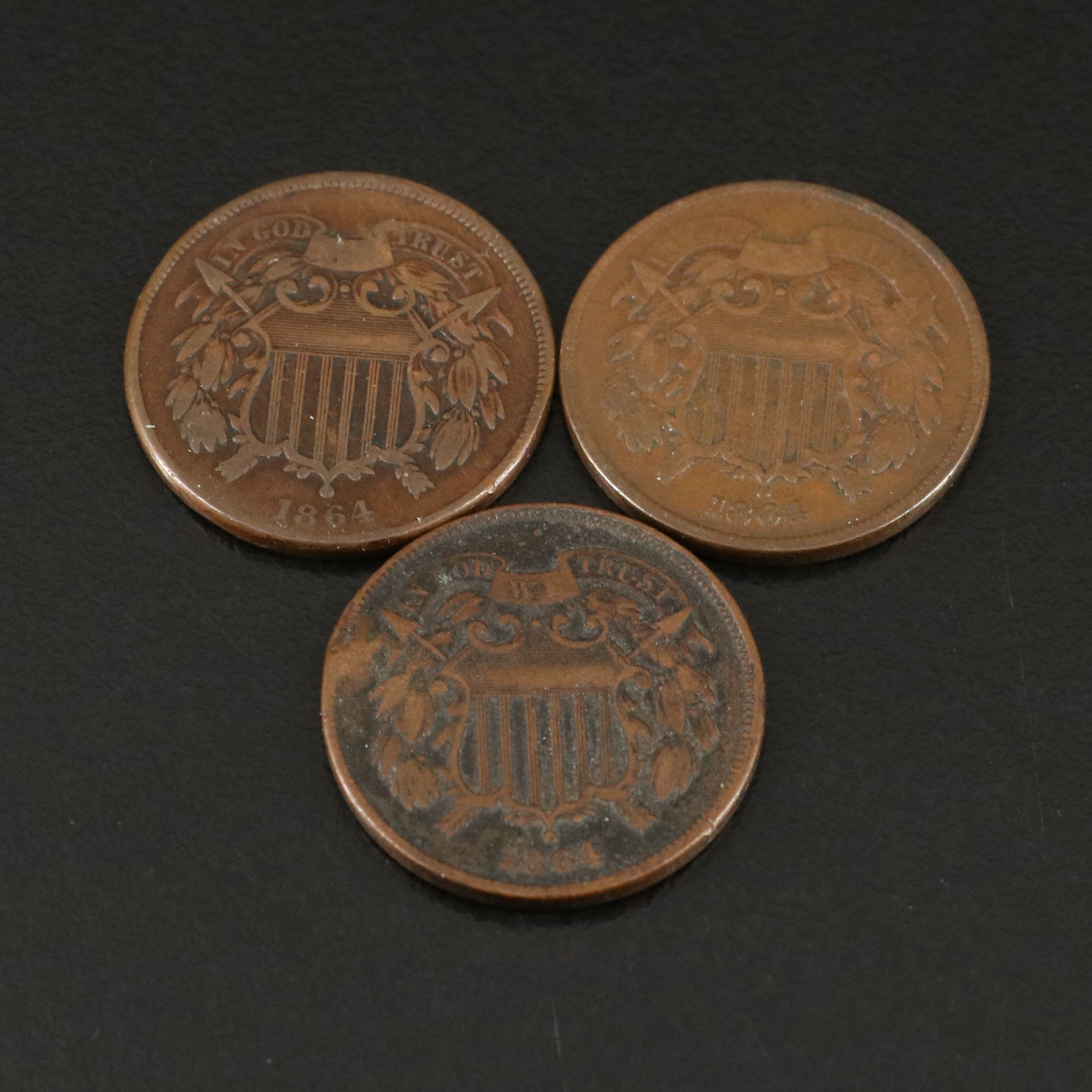 Eight U.S. Two Cent Pieces | EBTH
