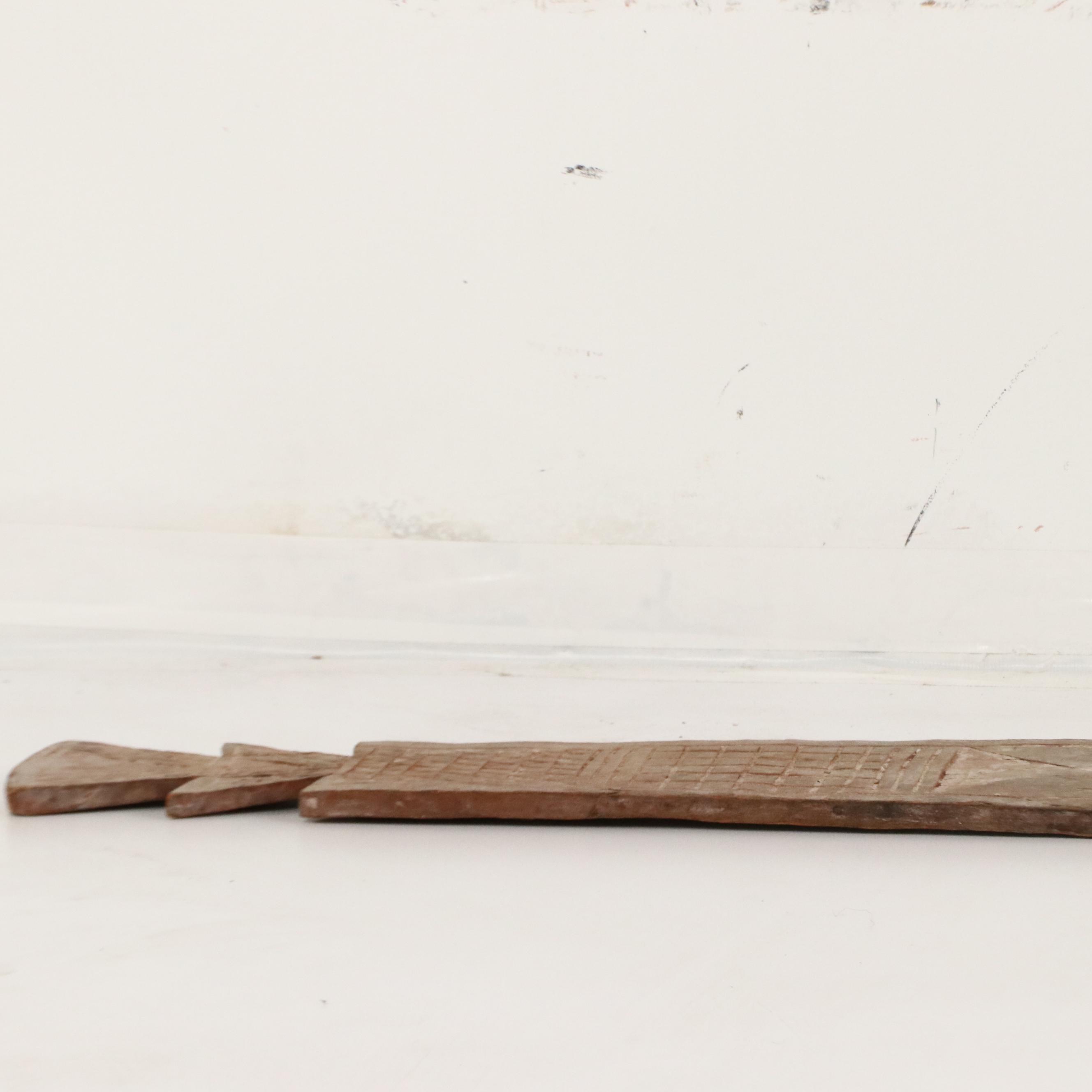 Bwa Carved Wood Plank Mask With Antelope Motif, 20th Century | EBTH