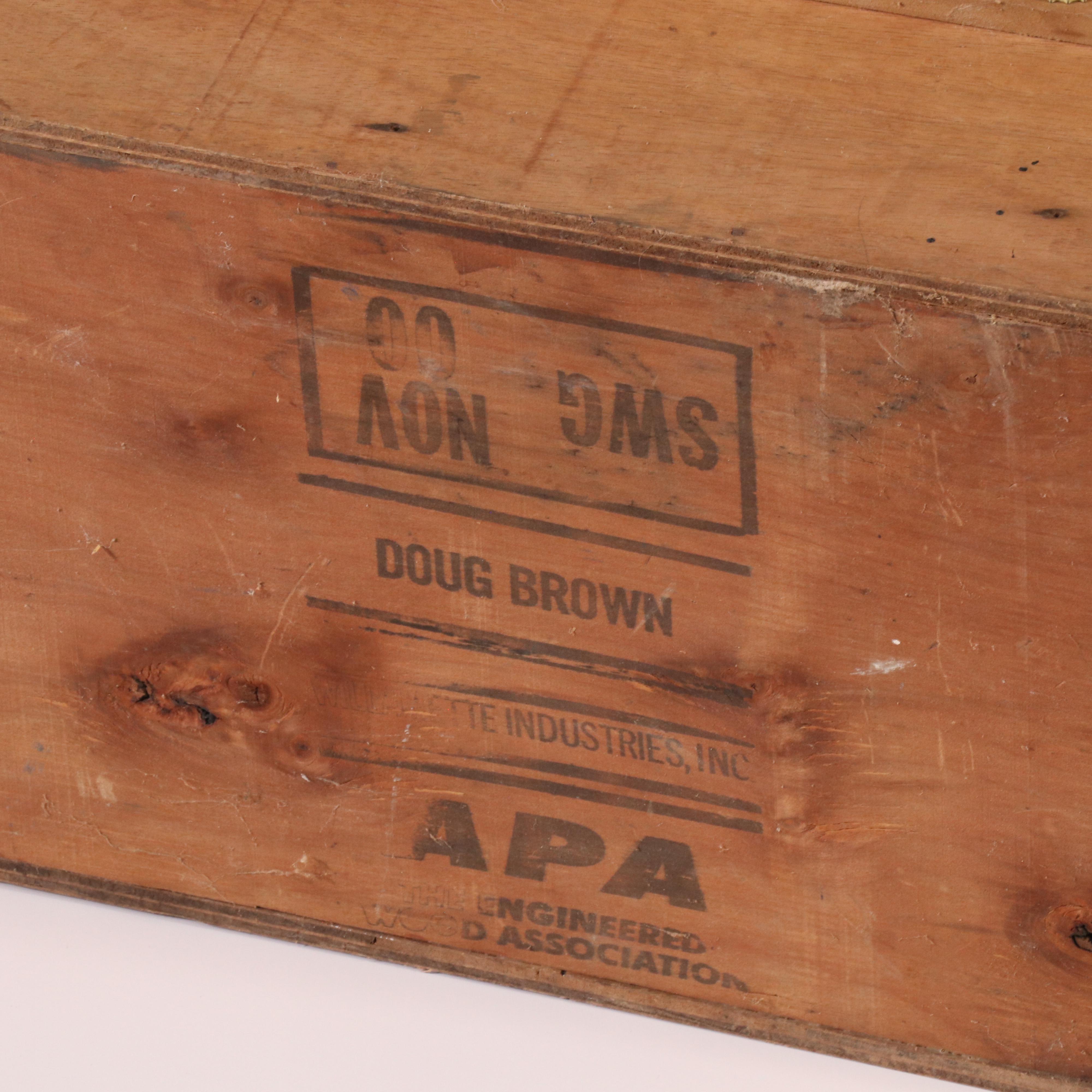 Robert Beaven Rustic Wood Tool Caddy with Guinness Bottle Cap Trim | EBTH