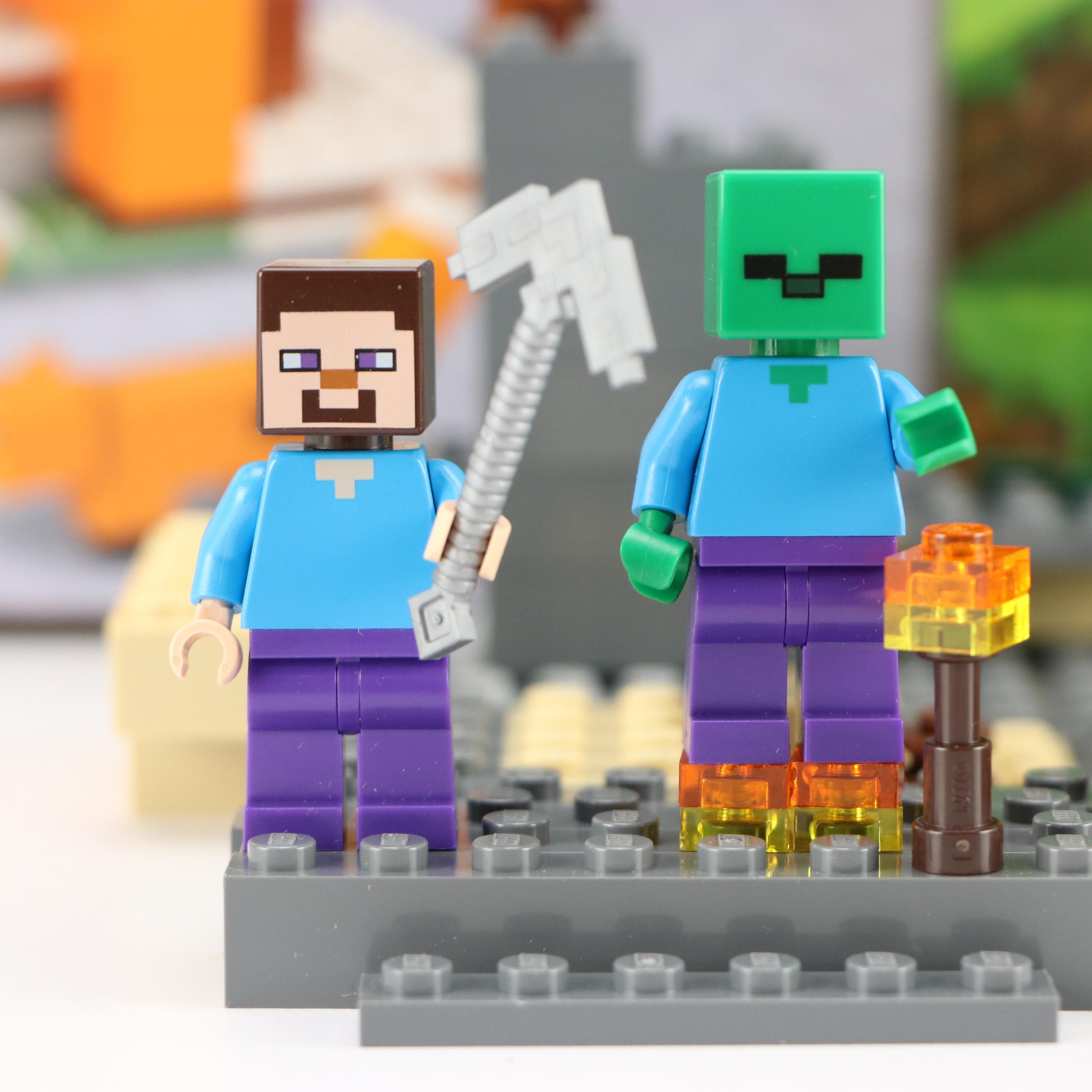 LEGO Minecraft "Horse Stable," "The Fox Lodge," and "The Dungeon ...