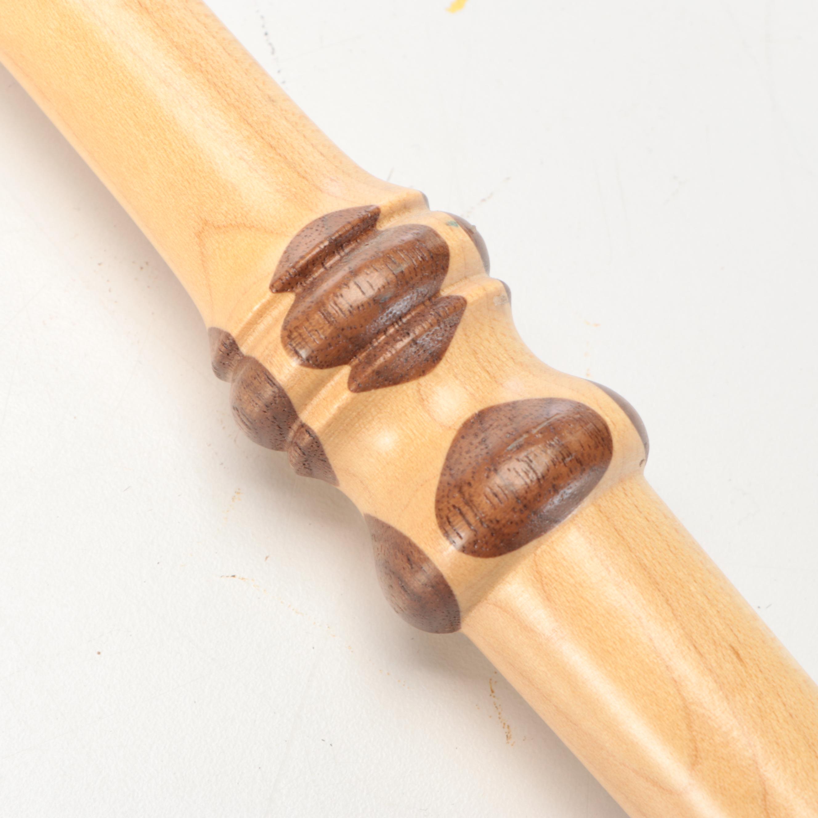 Hand-Carved and Inlay Wooden Walking Sticks | EBTH