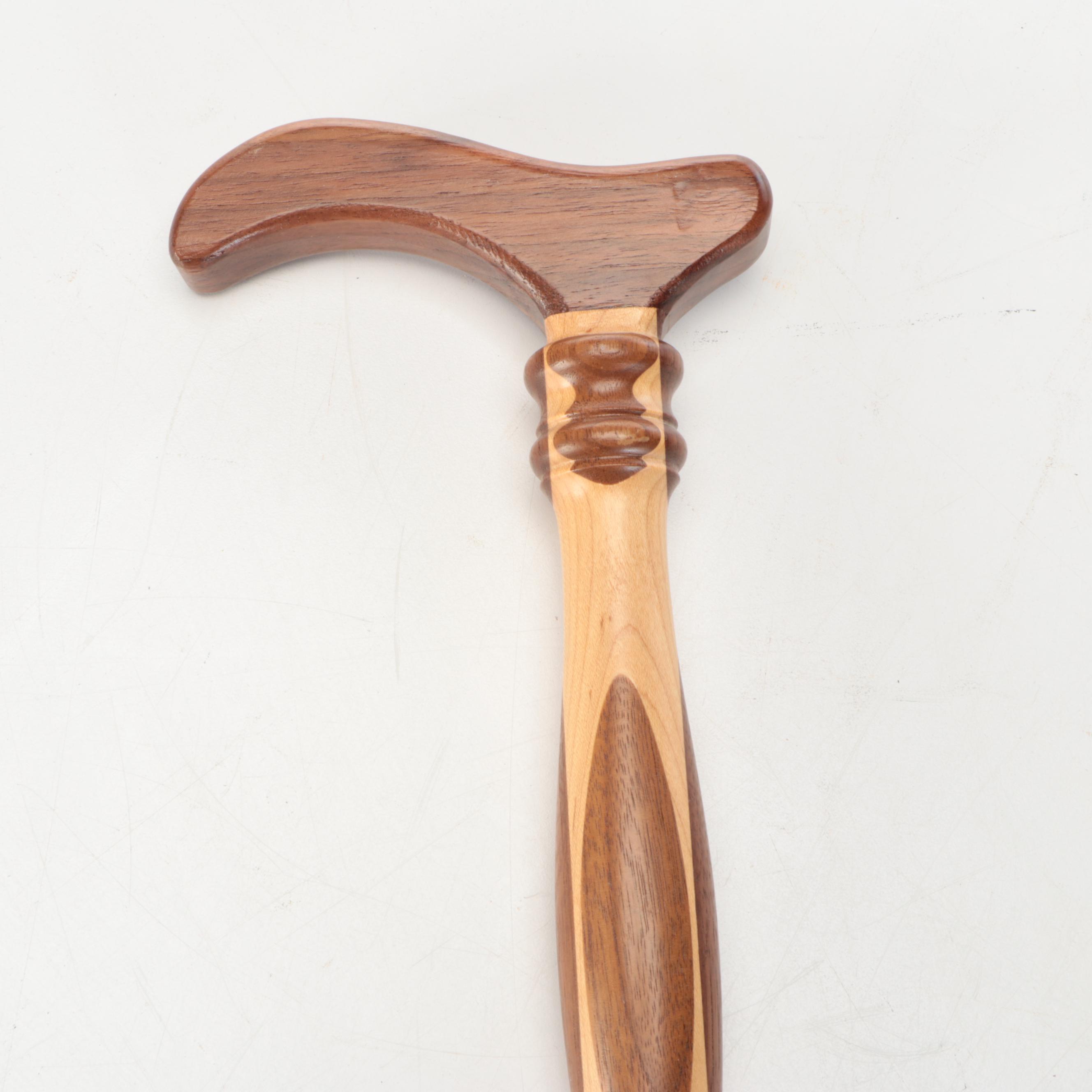 Hand-Carved and Inlay Wooden Walking Sticks | EBTH