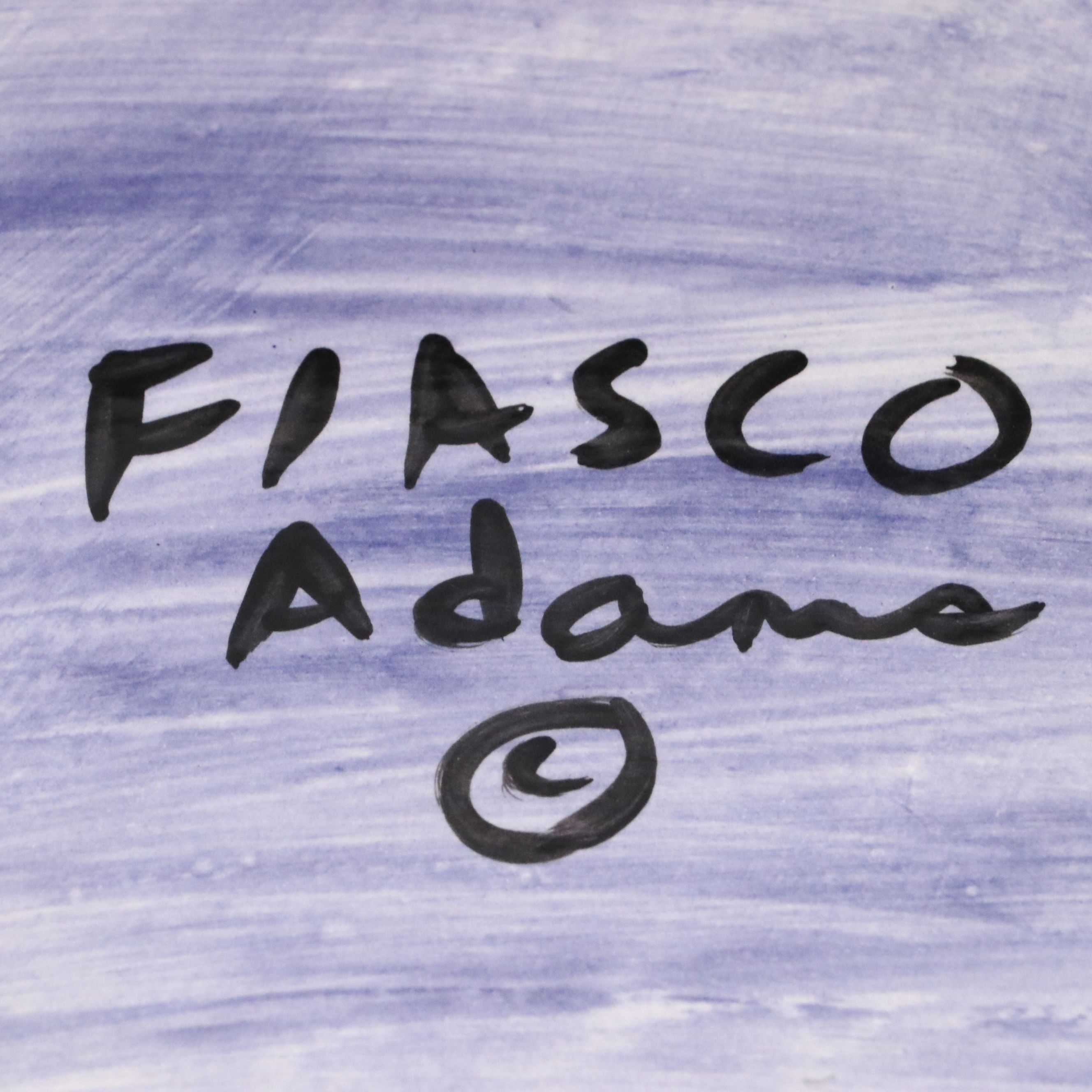 Fiasco Adams Hand-Painted Ocean Platter with Textured Glass Serving ...