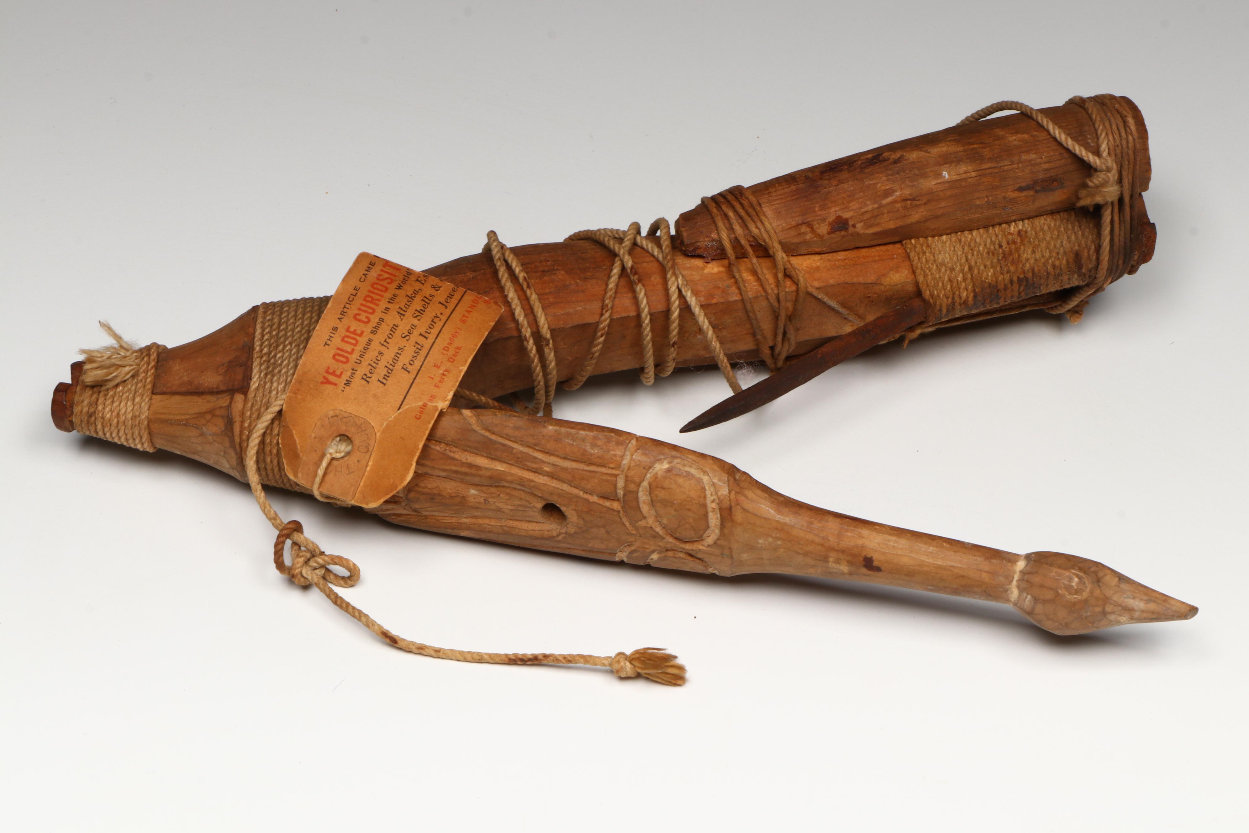 Pacific Northwest Indigenous Wood Halibut Hooks | EBTH