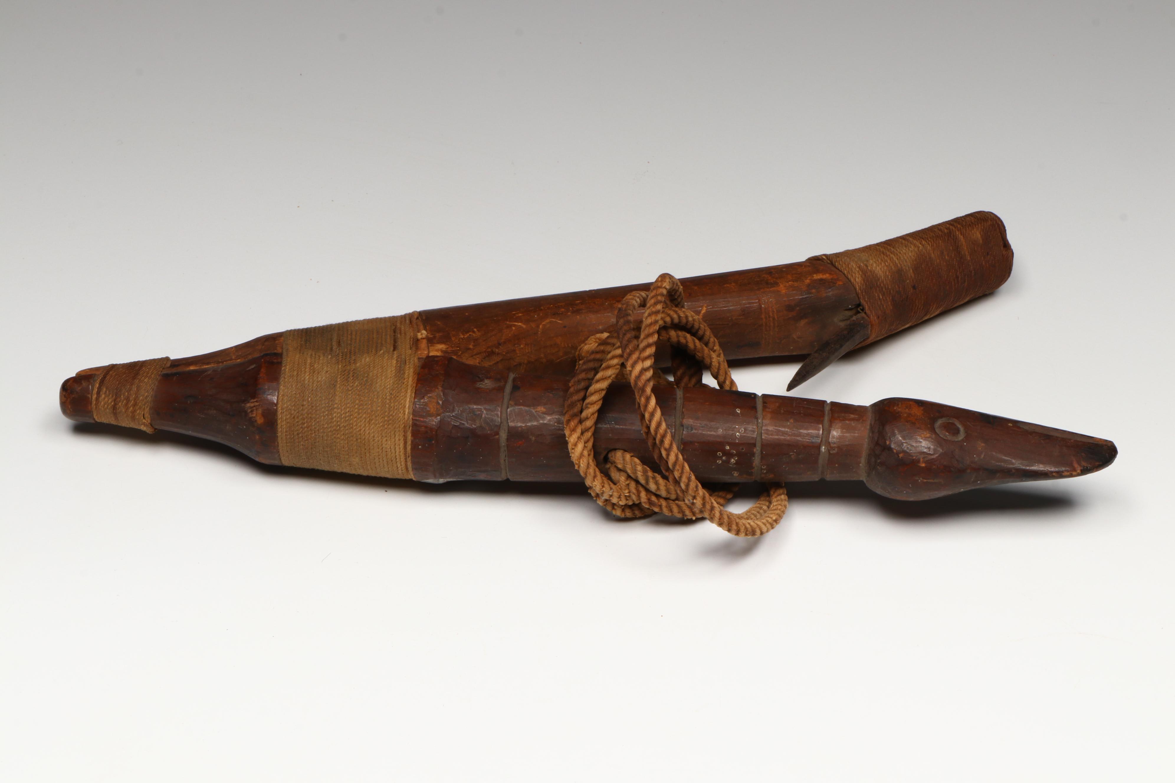 Pacific Northwest Indigenous Wood Halibut Hooks | EBTH