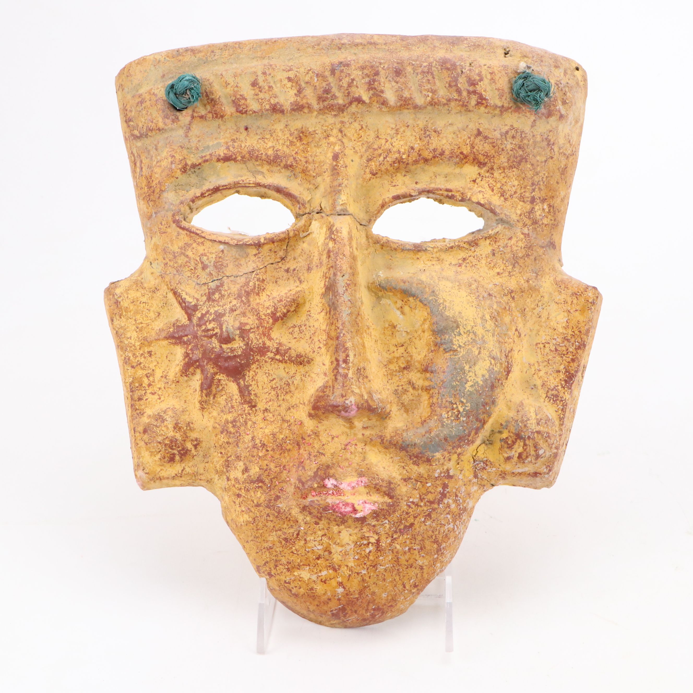 Mesoamerican Inspired Composite and Stone Masks, Ceramic Amphora on ...