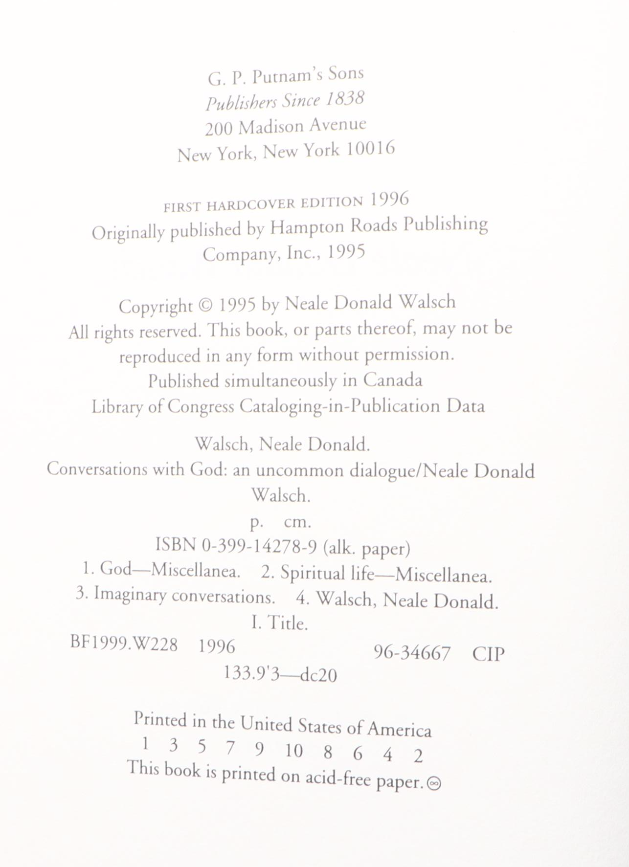"Conversations with God" Three-Volume Set by Neale Donald Walsch and ...