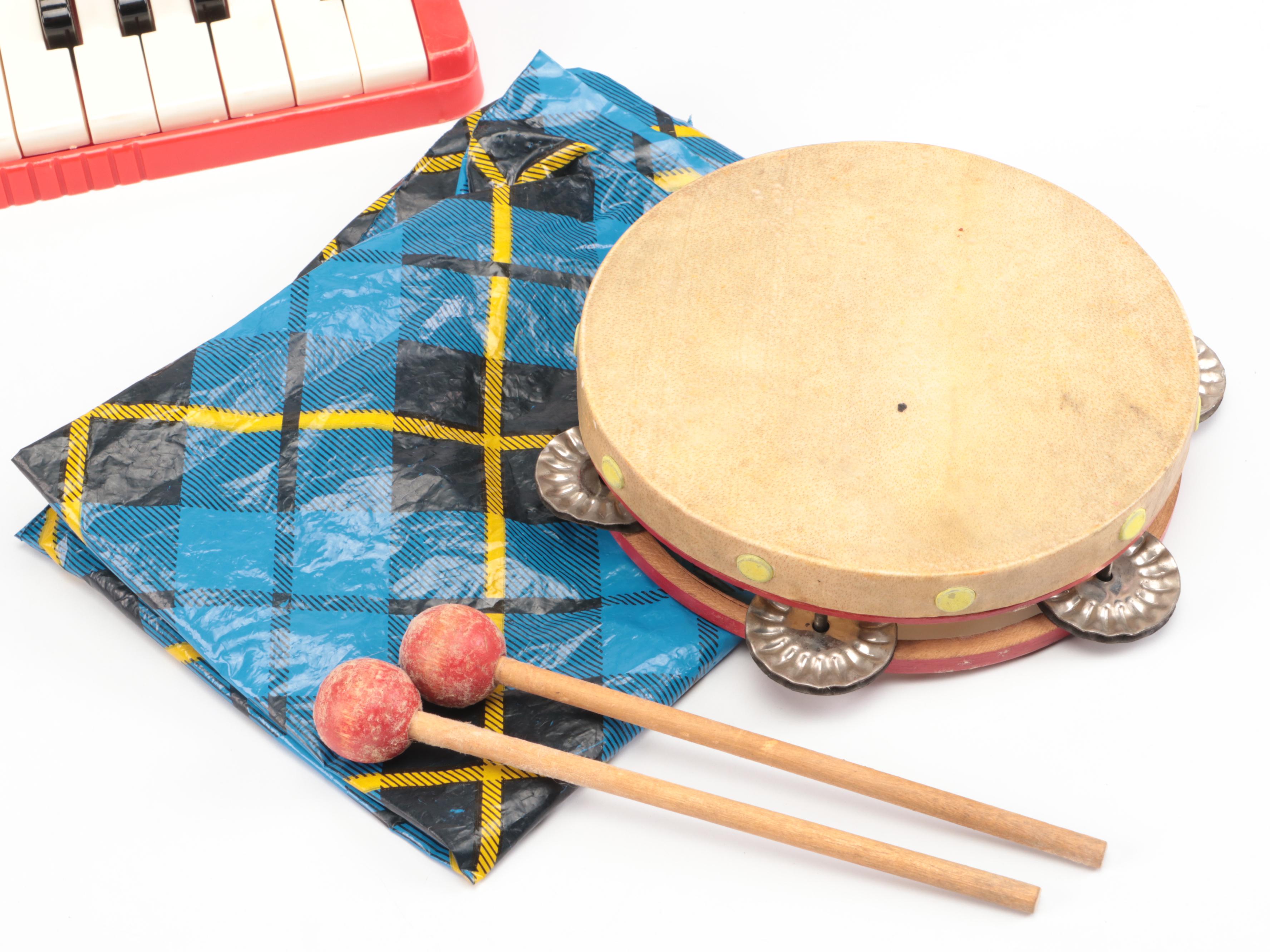 Emenee Toy Accordion with Drum, Xylophone, and More Vintage Toy ...