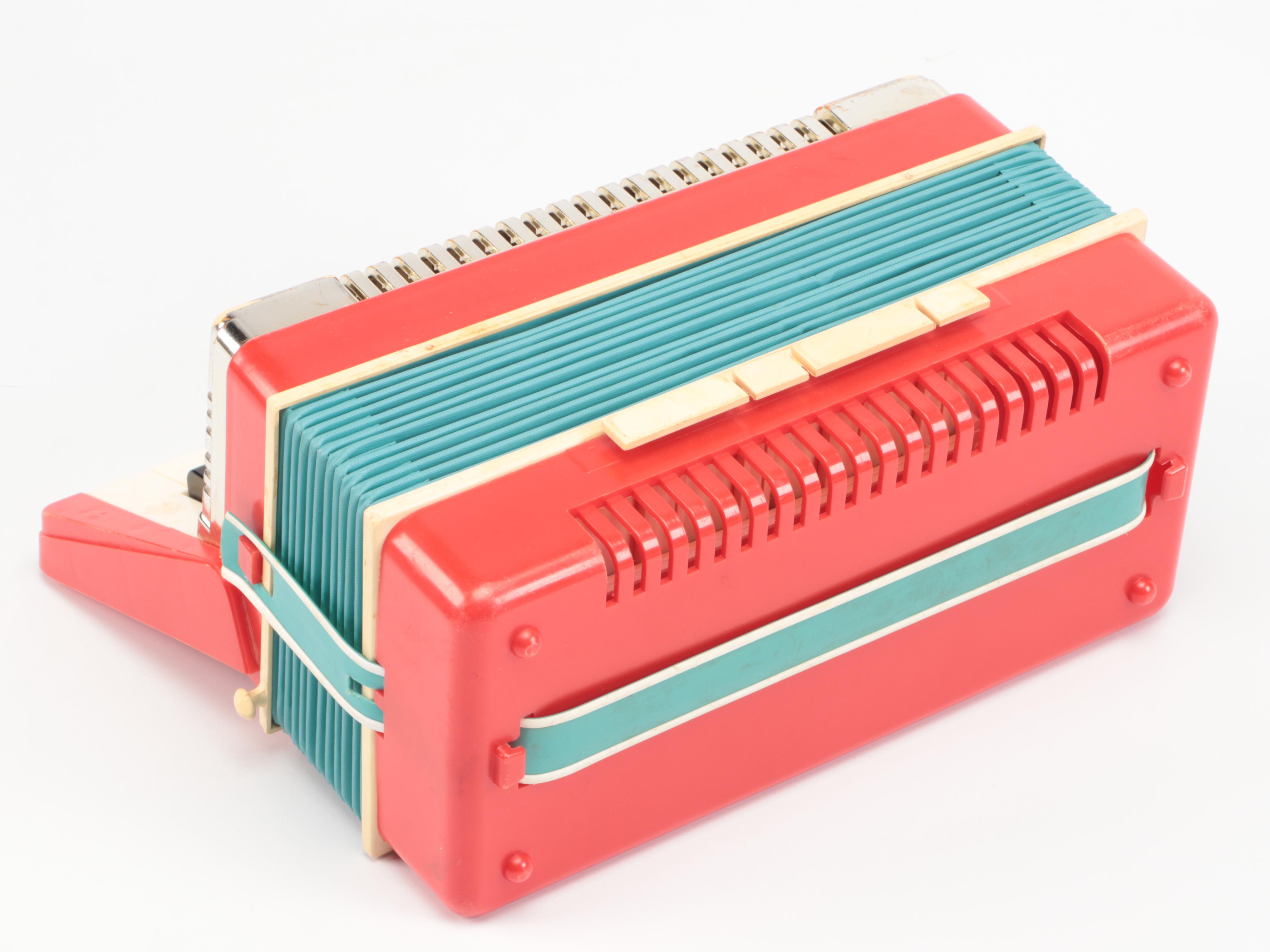 Emenee Toy Accordion with Drum, Xylophone, and More Vintage Toy ...