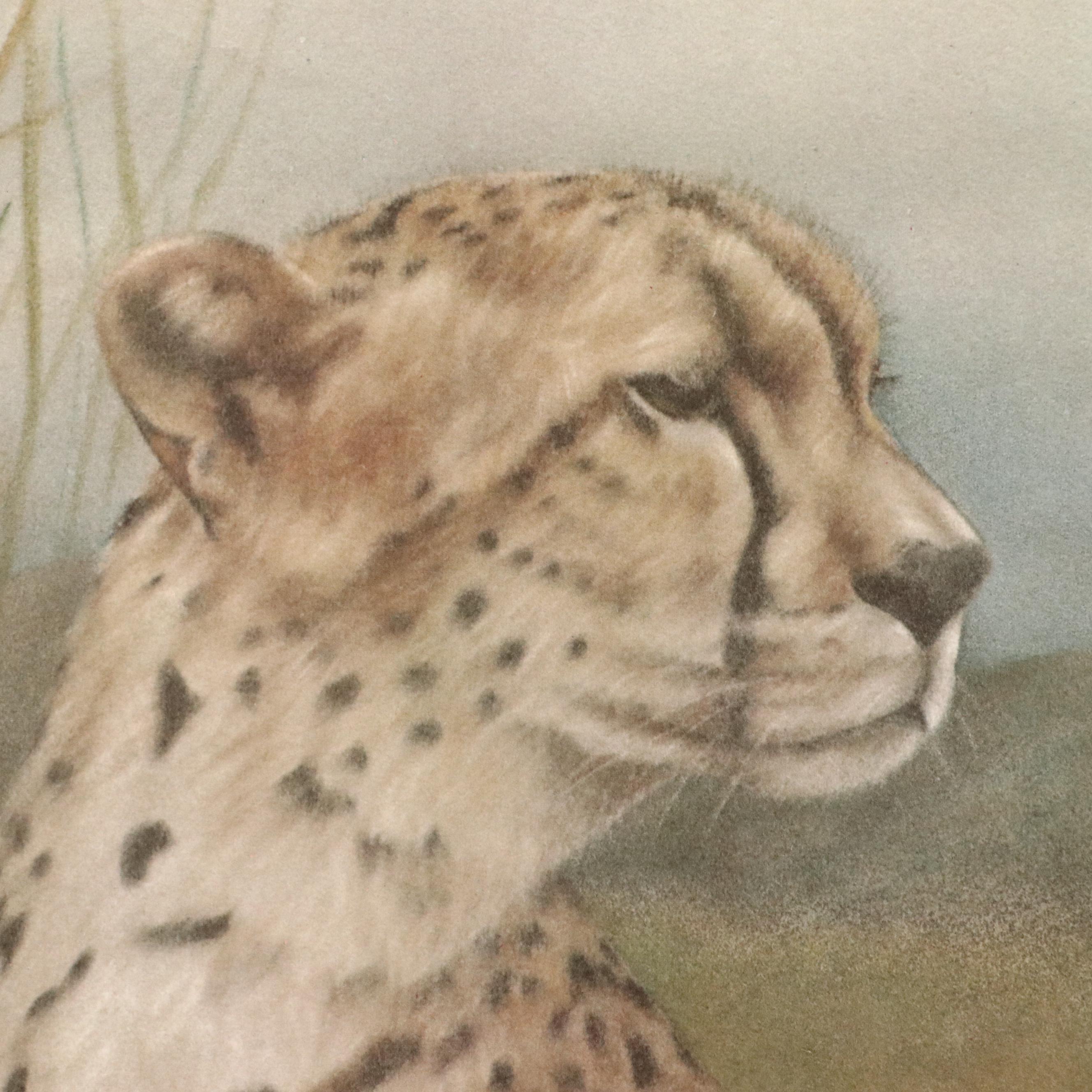 Harold Rigsby Offset Lithographs of Big Cats and Other Print, Late 20th ...