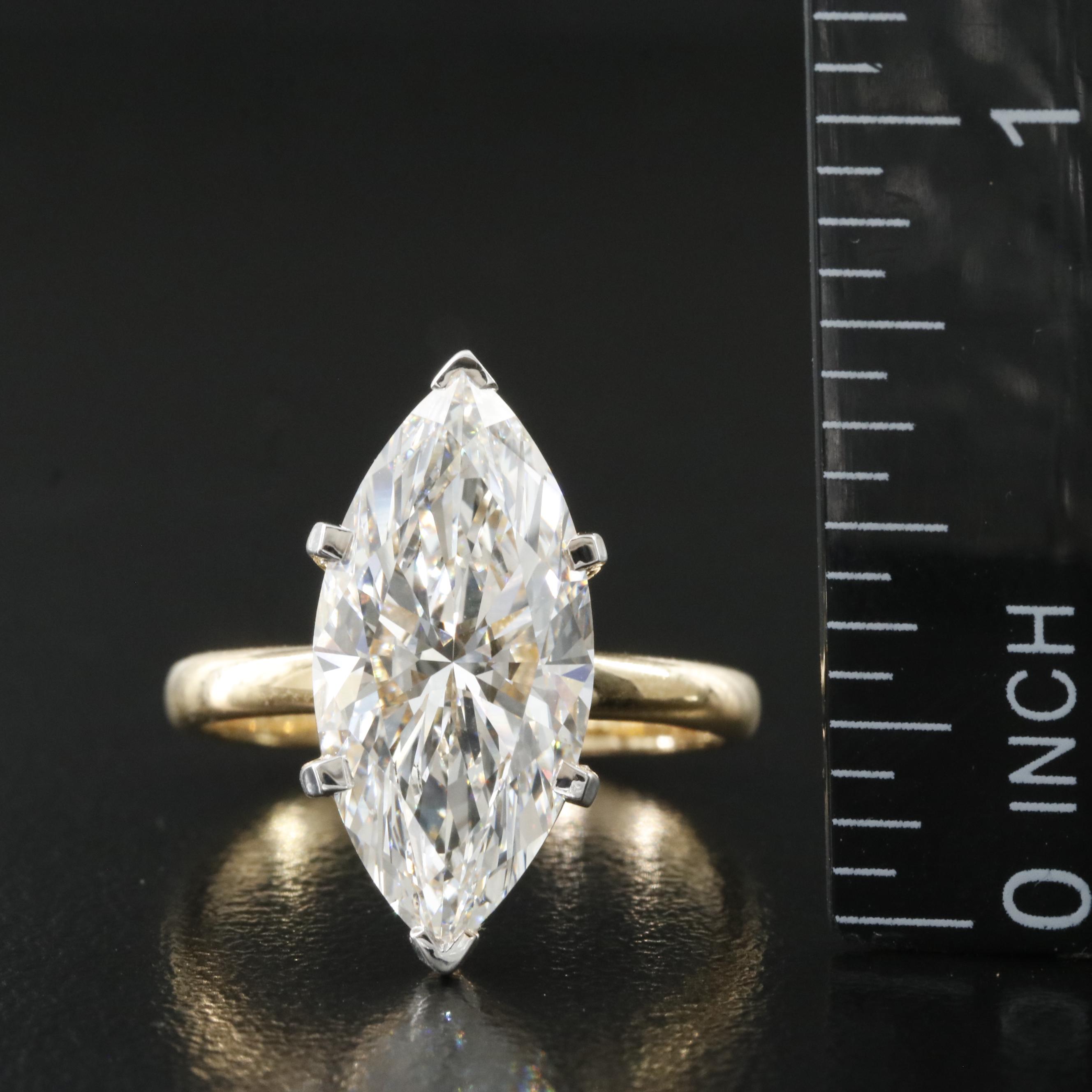 18K 5.03 CT Lab Grown Diamond Solitaire Ring with IGI Report | EBTH