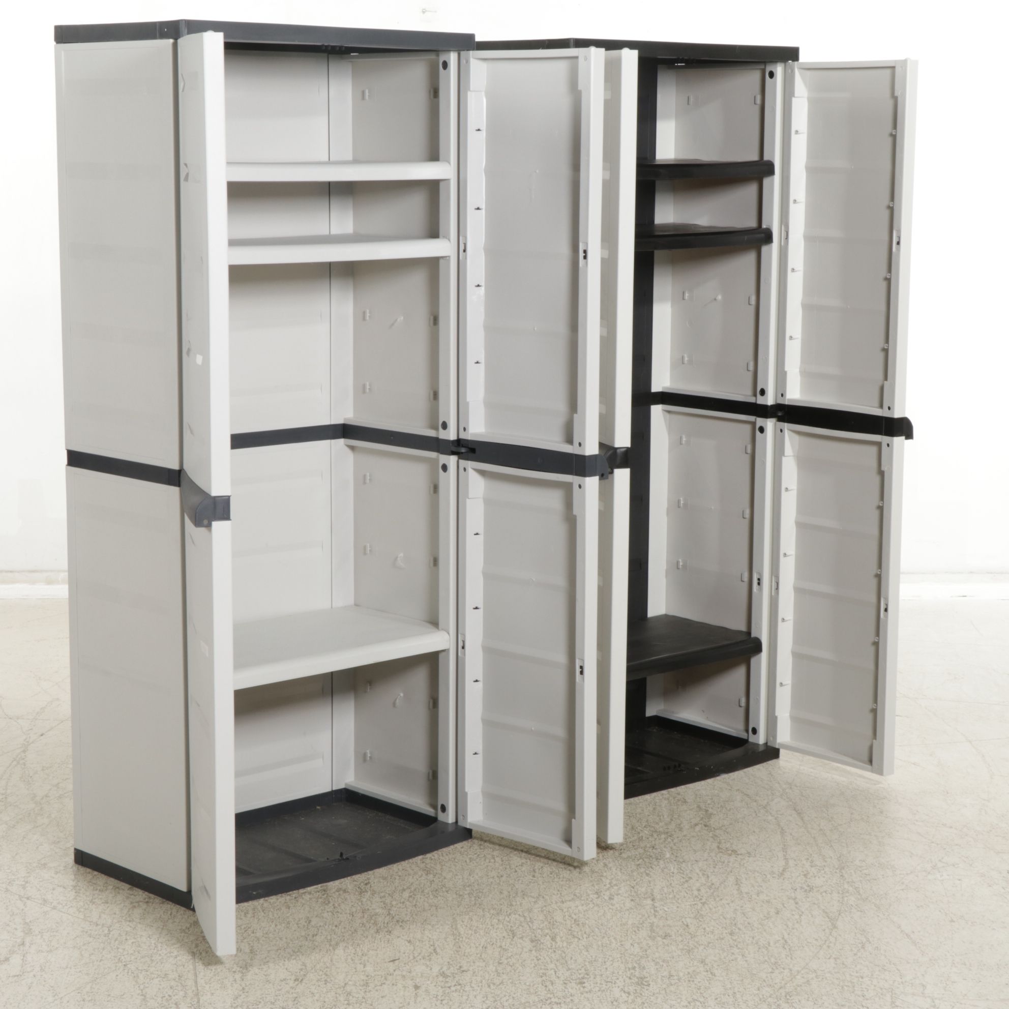 Pair of Plastic Storage Cabinets | EBTH