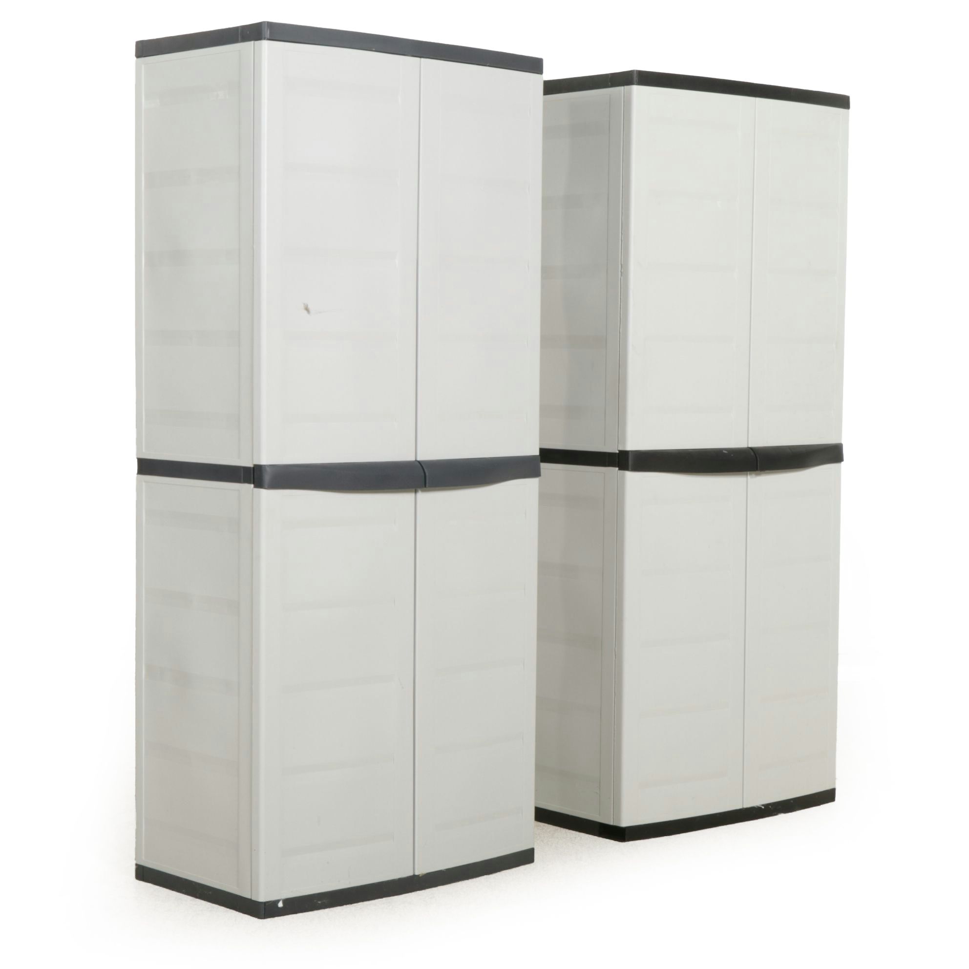 Pair of Plastic Storage Cabinets | EBTH