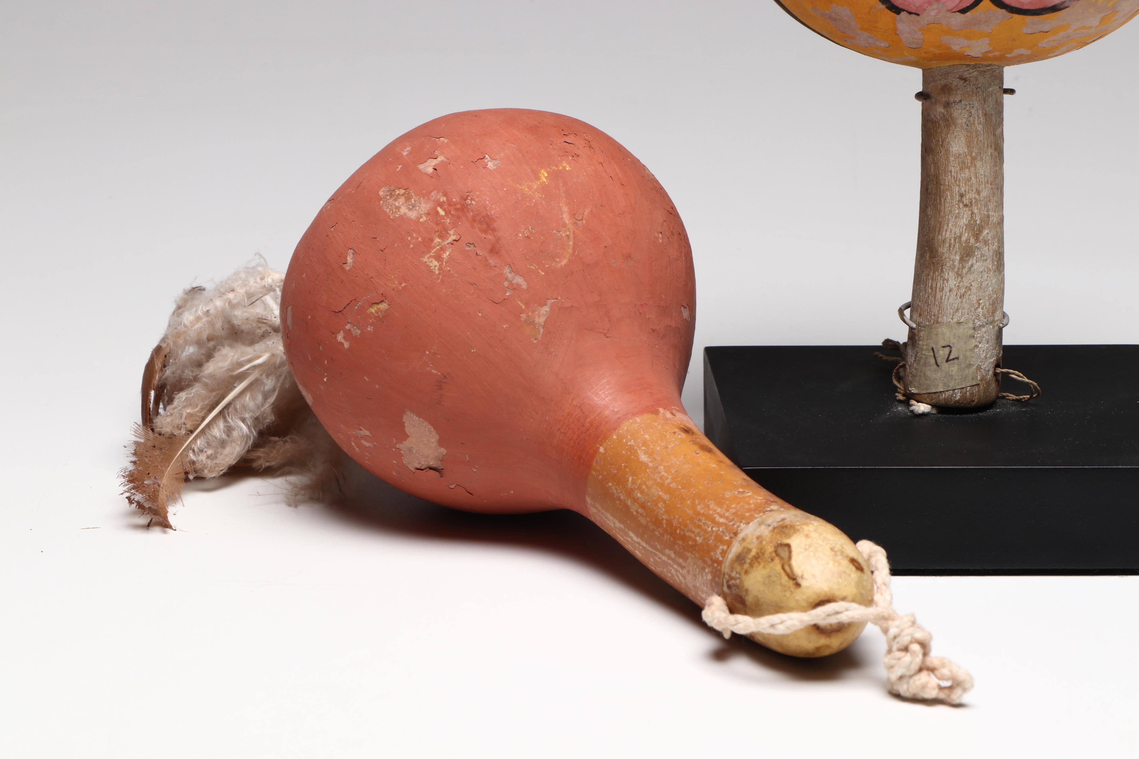 Two Indigenous Southwest Hopi/Pueblo Gourd Rattles | EBTH